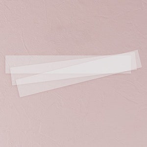 Vellum Bellyband for 5" X 7" Invitations, Translucent Vellum Belly Band ...