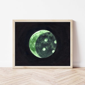 Coraline Art Print "button Moon" 5x7in or 8x10in, Illustration ...