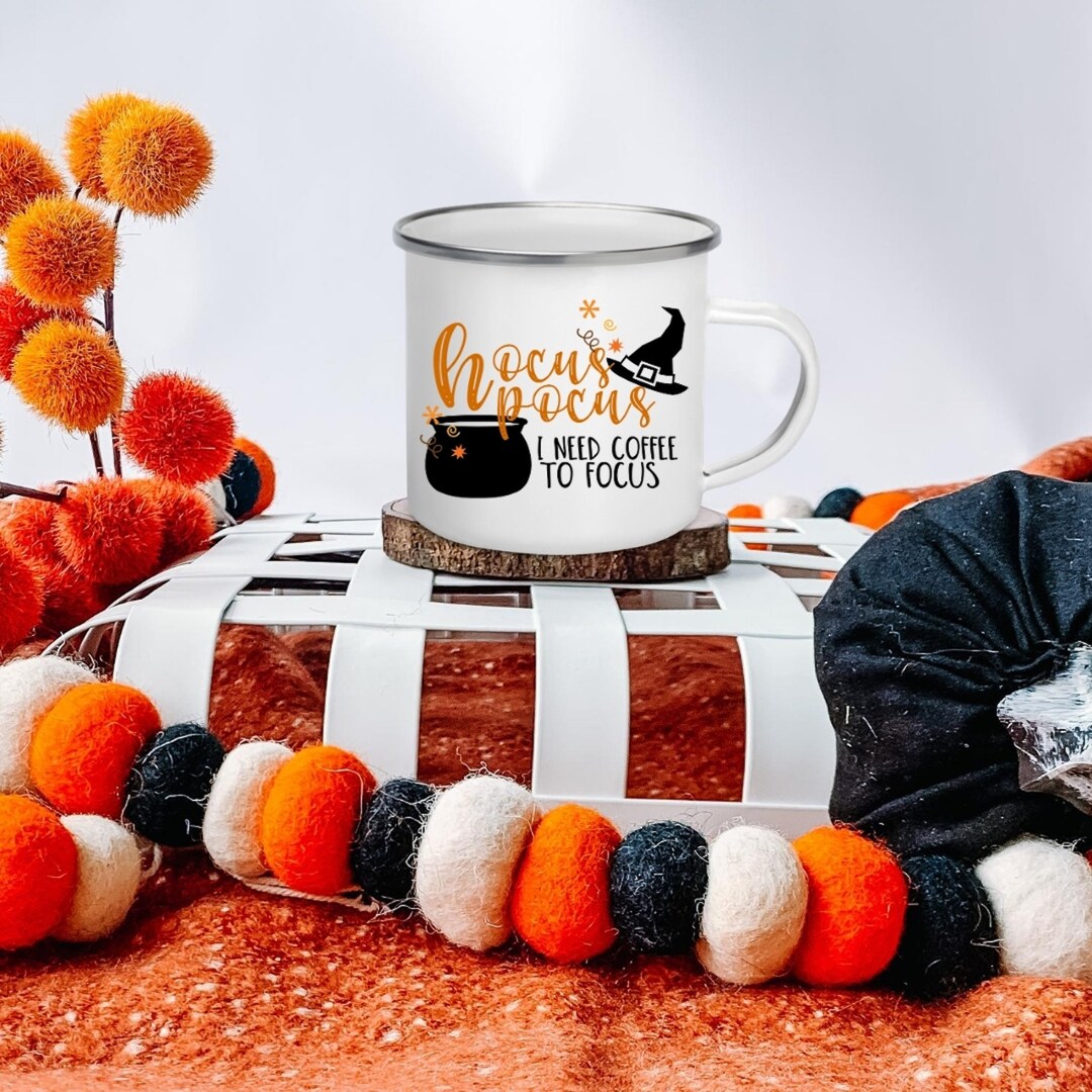 Hocus Pocus I Need Coffee to Focus Mug, Halloween Gift for Teacher ...