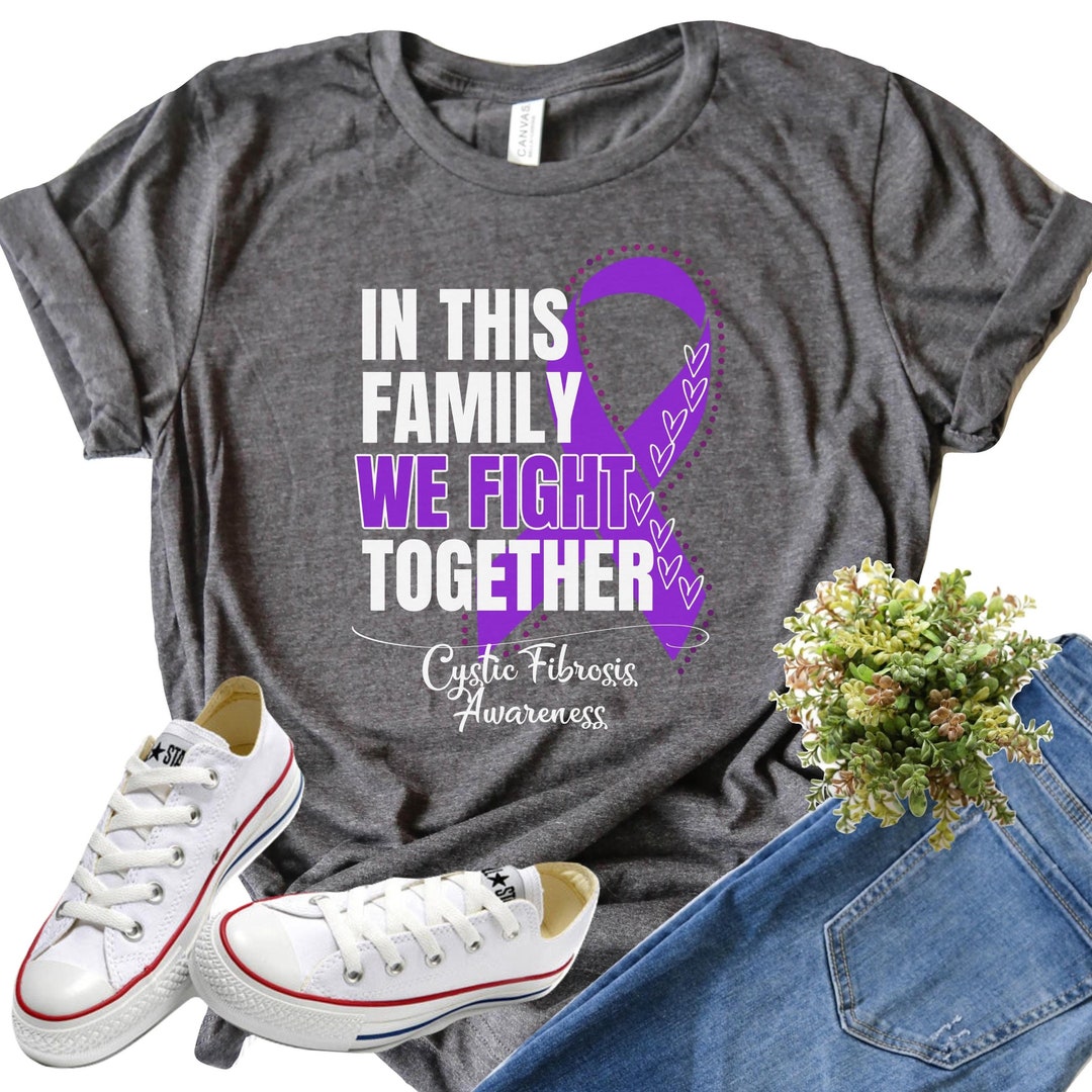 Cystic Fibrosis Shirt, in This Family We Fight Together Shirt, CF Shirt ...