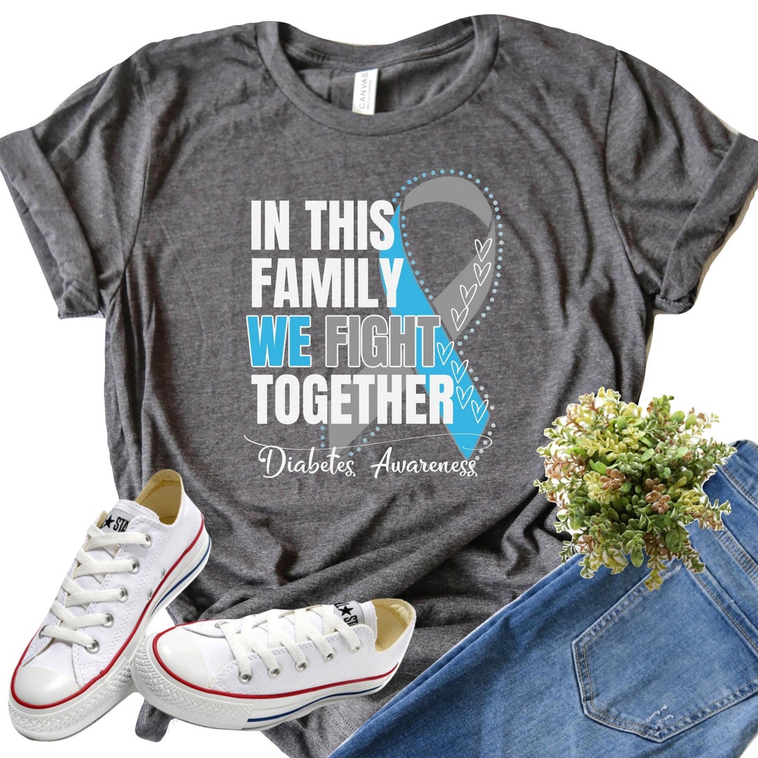 Diabetes Shirt, in This Family We Fight Together Shirt, Diabetes ...