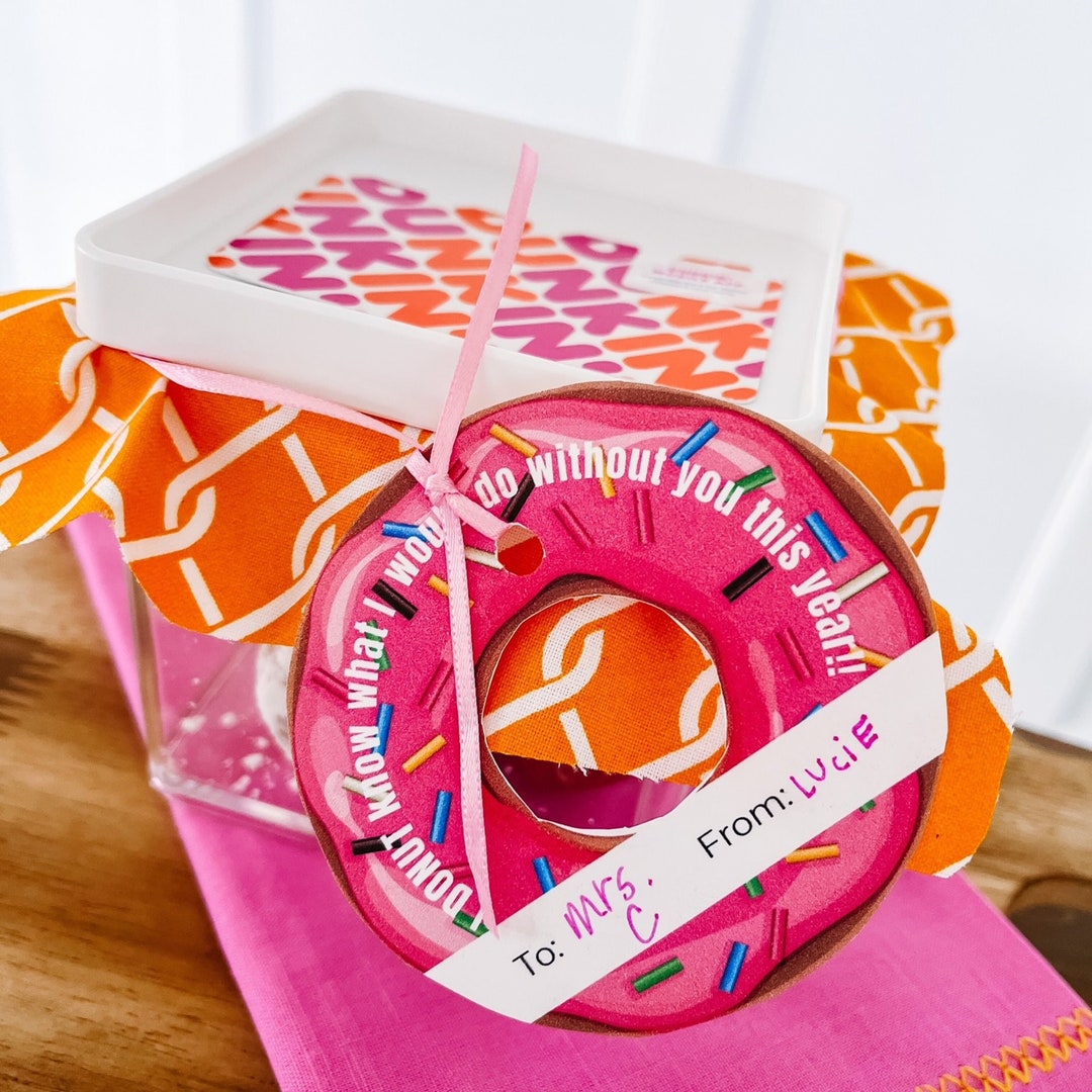 Donut Teacher Appreciation Gift, Donut Gift Card Holder, Donut Know ...