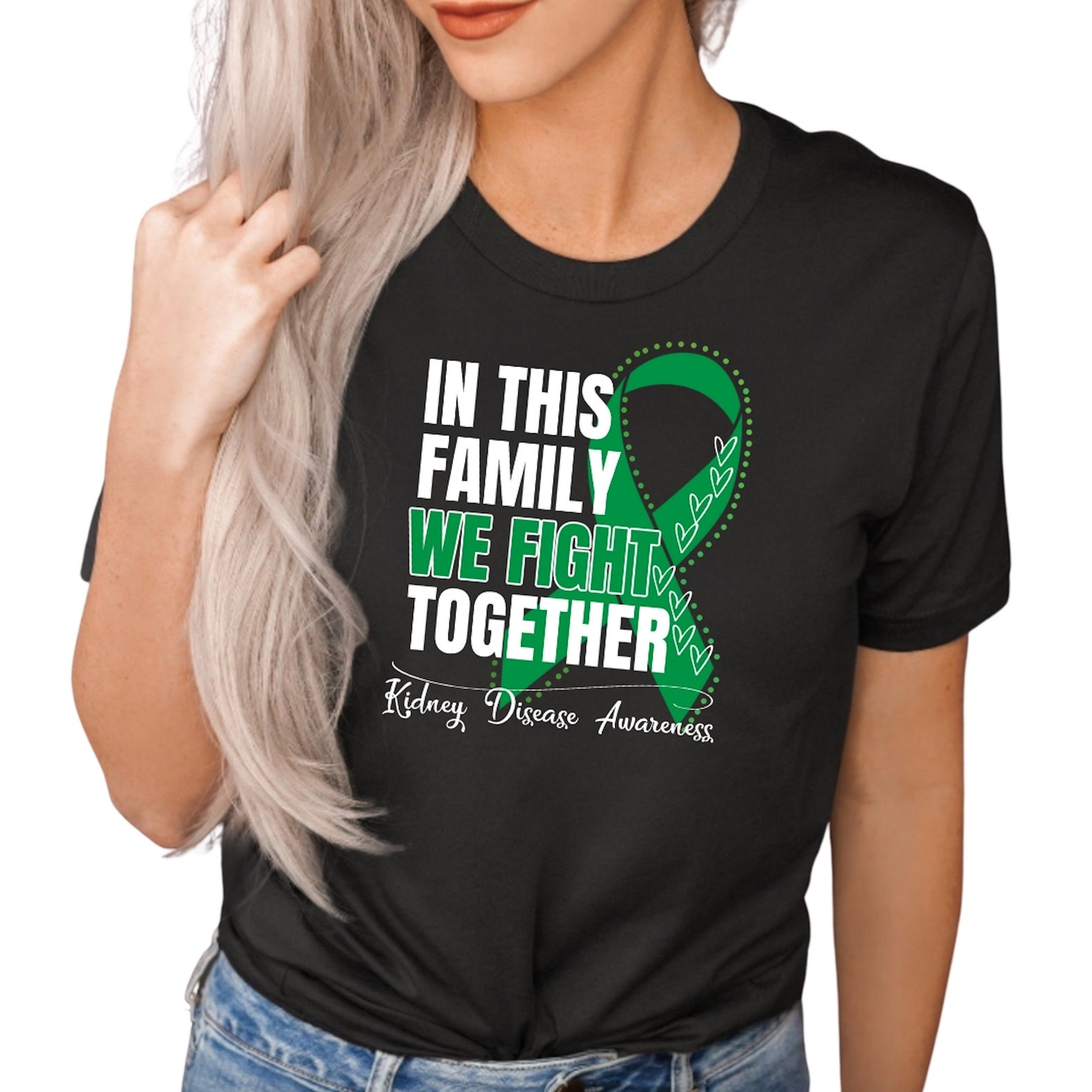 Kidney Disease Shirt, Kidney Shirt, Kidney Ribbon, in This Family We ...