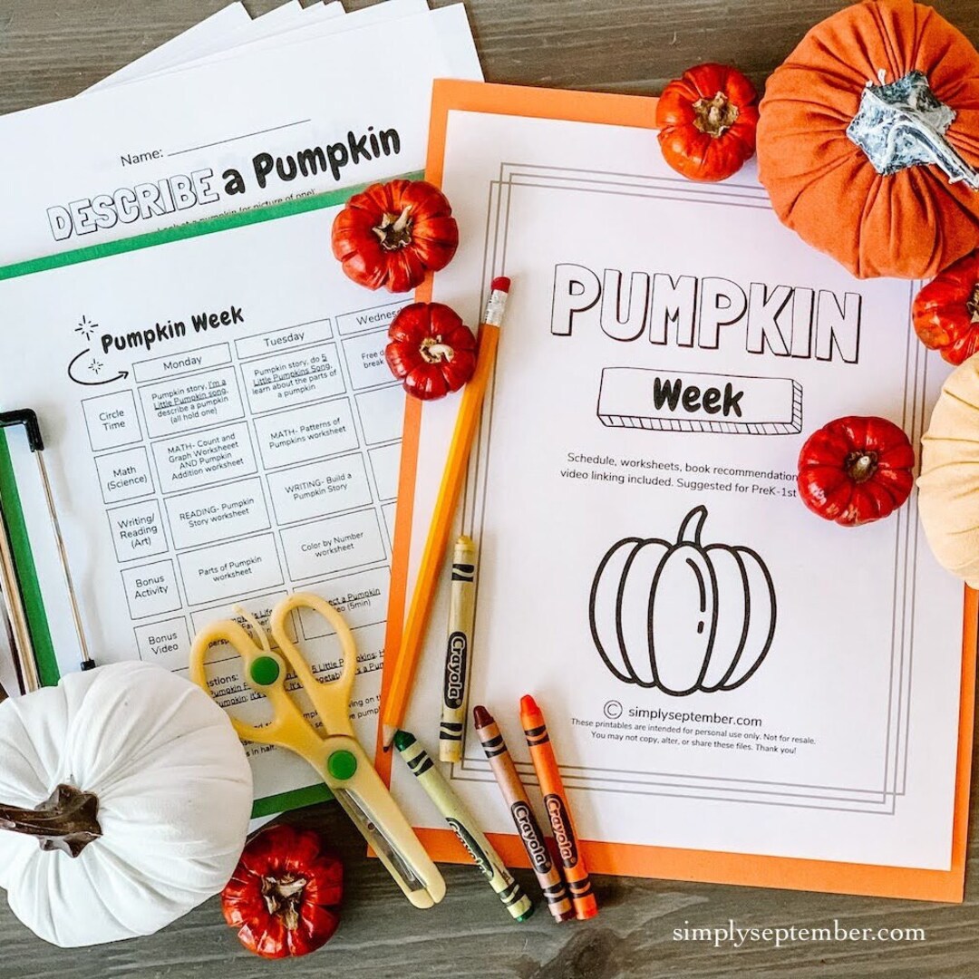 Pumpkin Preschool, Kindergarten, First Grade Curriculum, Homeschool ...