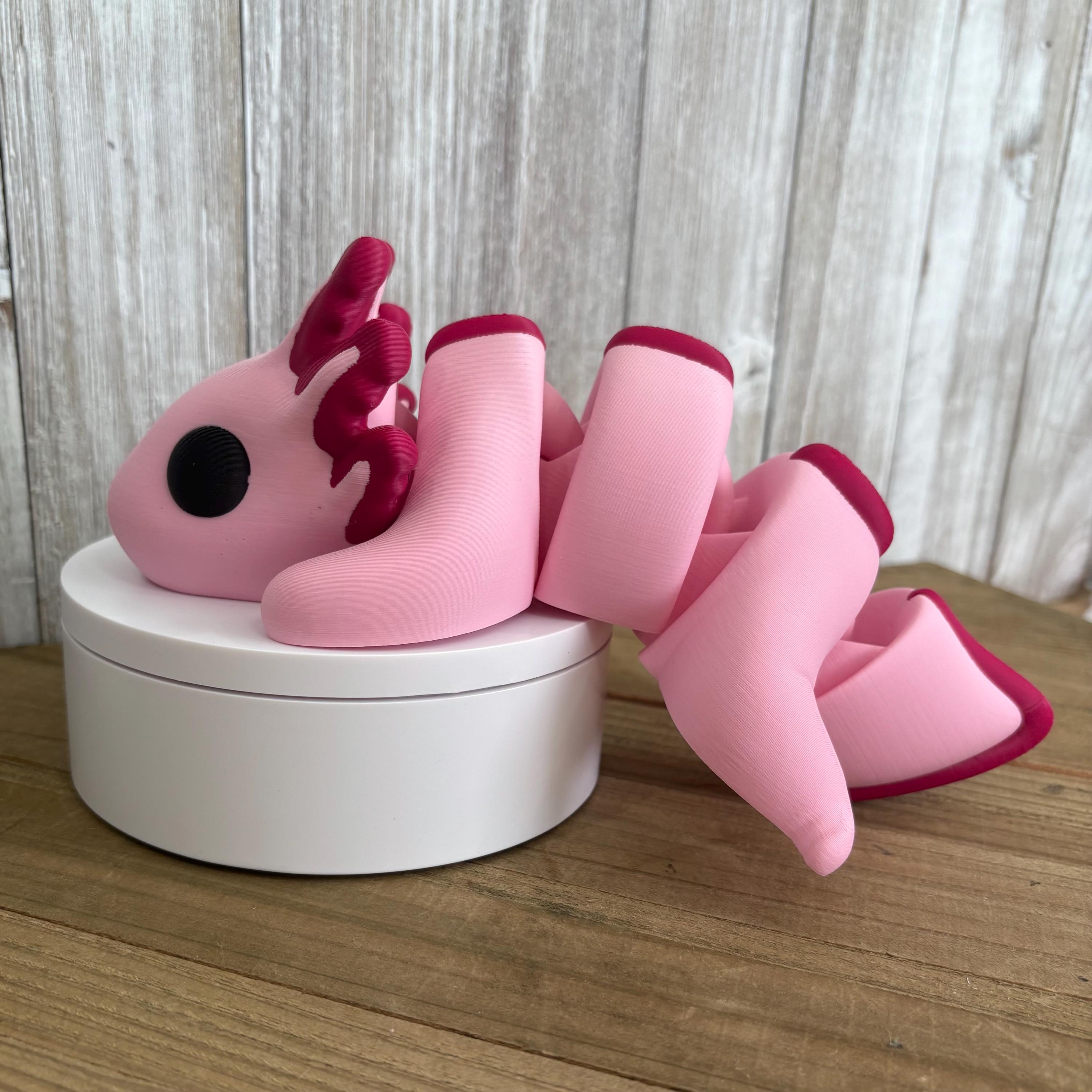 Giant Wiggly Pal Axolotl - 3D Print Fidget Toy - Articulating Animal - Etsy