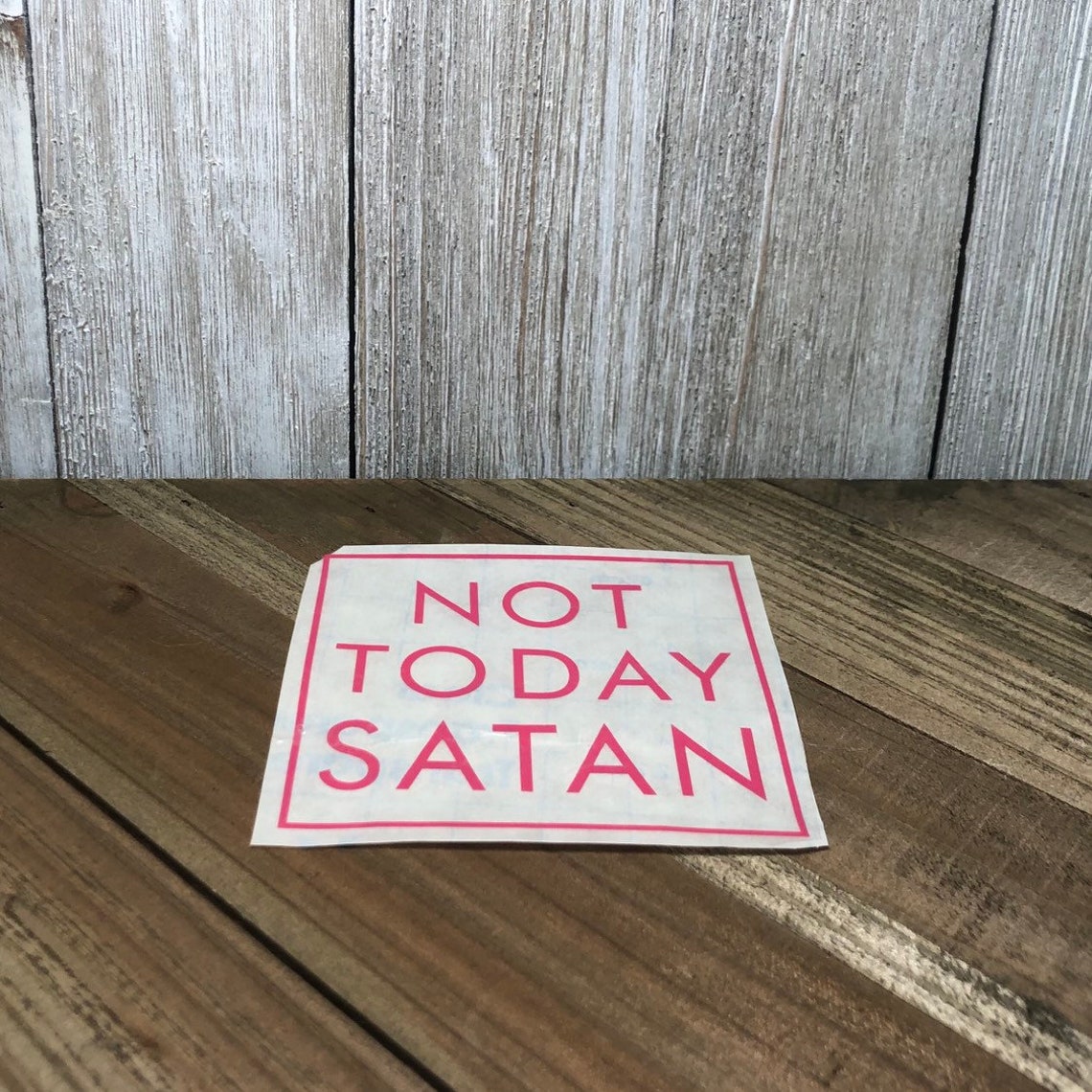 Not Today Satan Decal Great for Laptops Cars Cups Hydro - Etsy