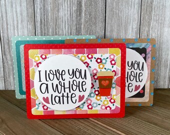 I Love You a Latte / PRINTABLE Greeting Card for Coffee Lovers ...
