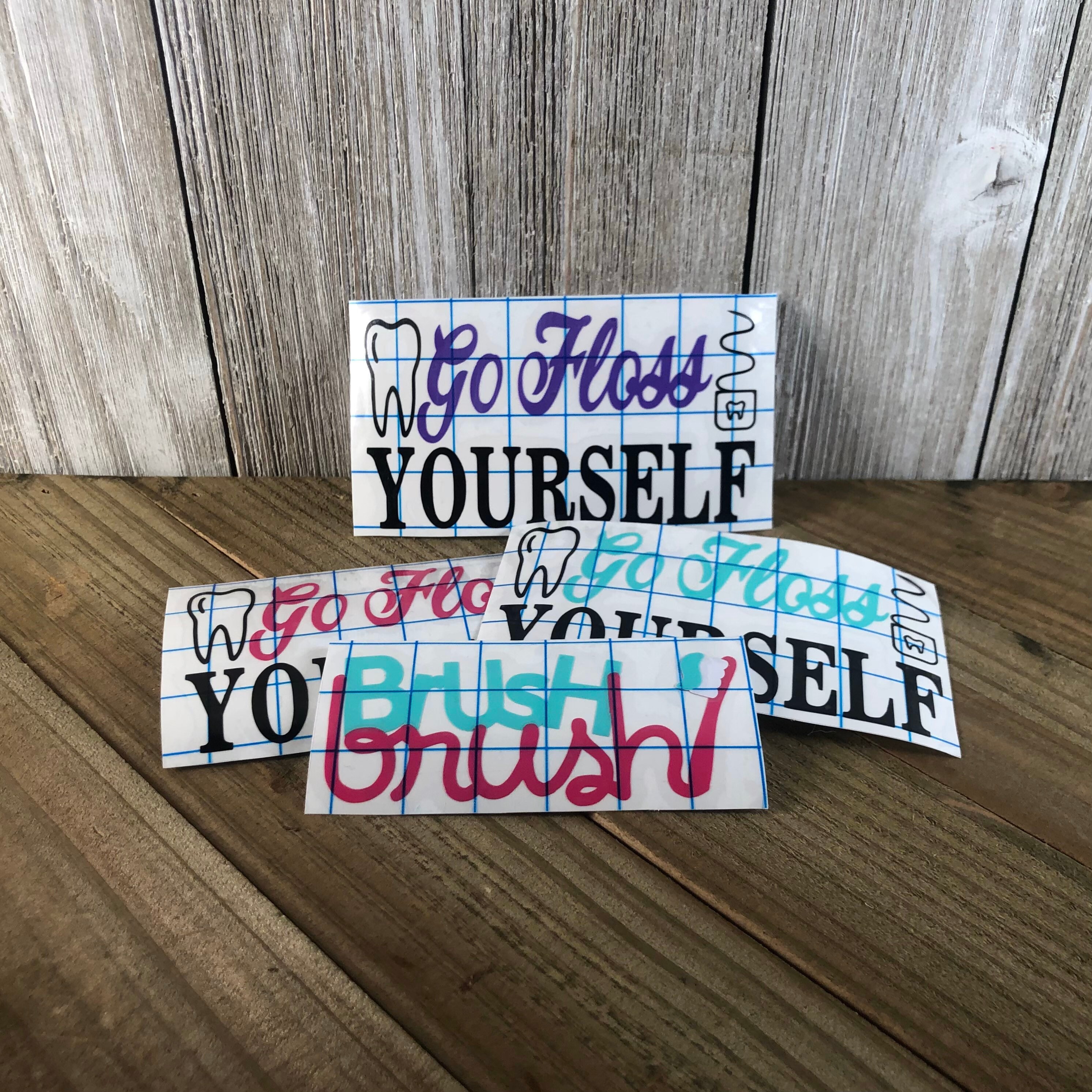 Go Floss Yourself Vinyl Decal Sticker Great for Laptops Cars - Etsy