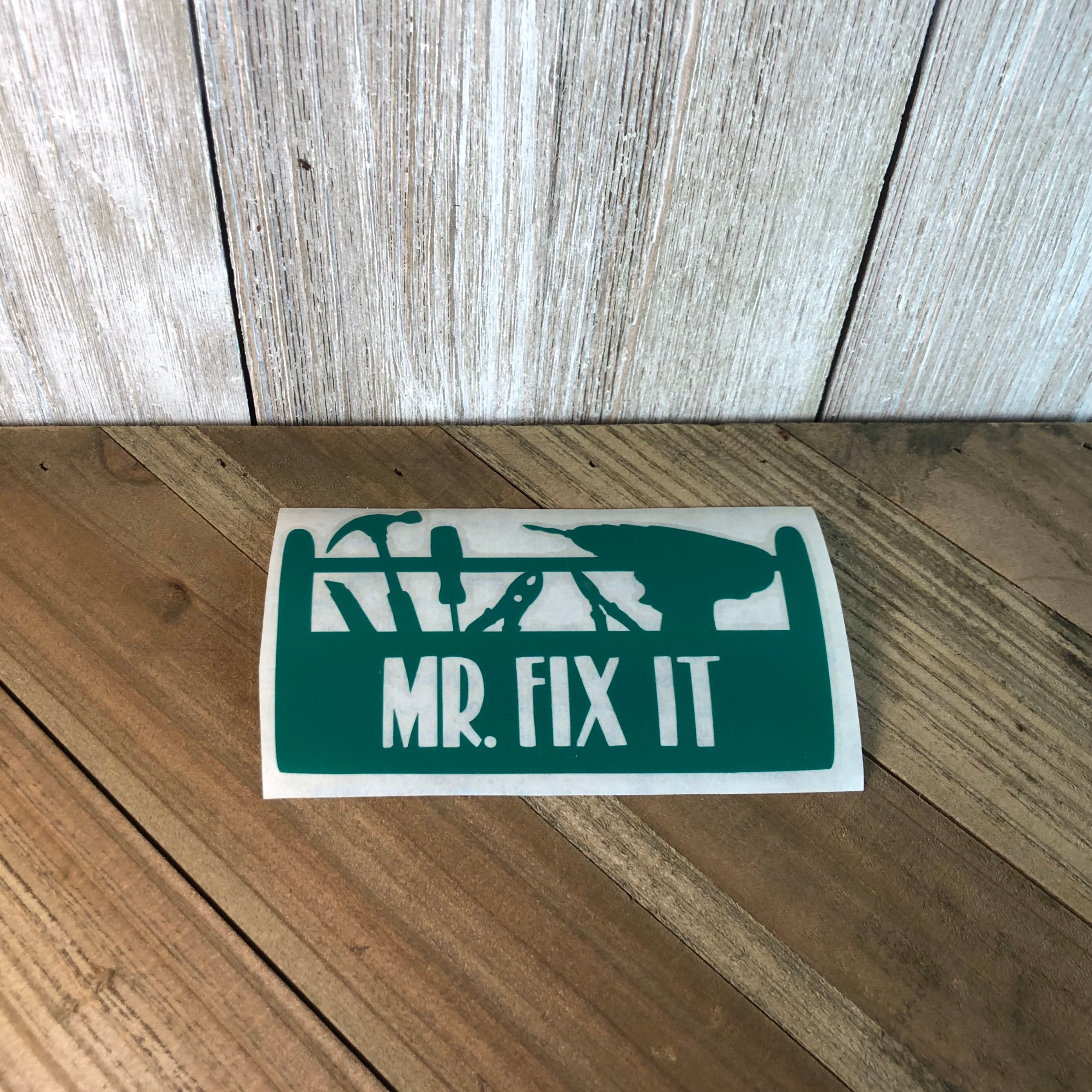Mr fix it vinyl sticker decal great for laptops toolbox work | Etsy