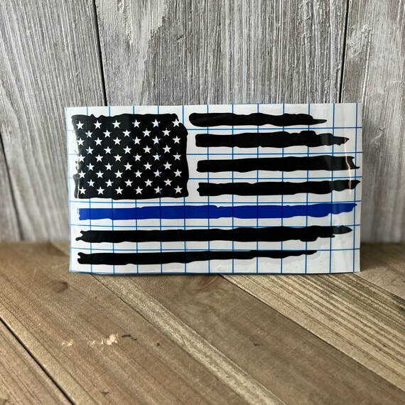 Thin Blue Line Vinyl Sticker for Laptops Cars Cups Hydro | Etsy