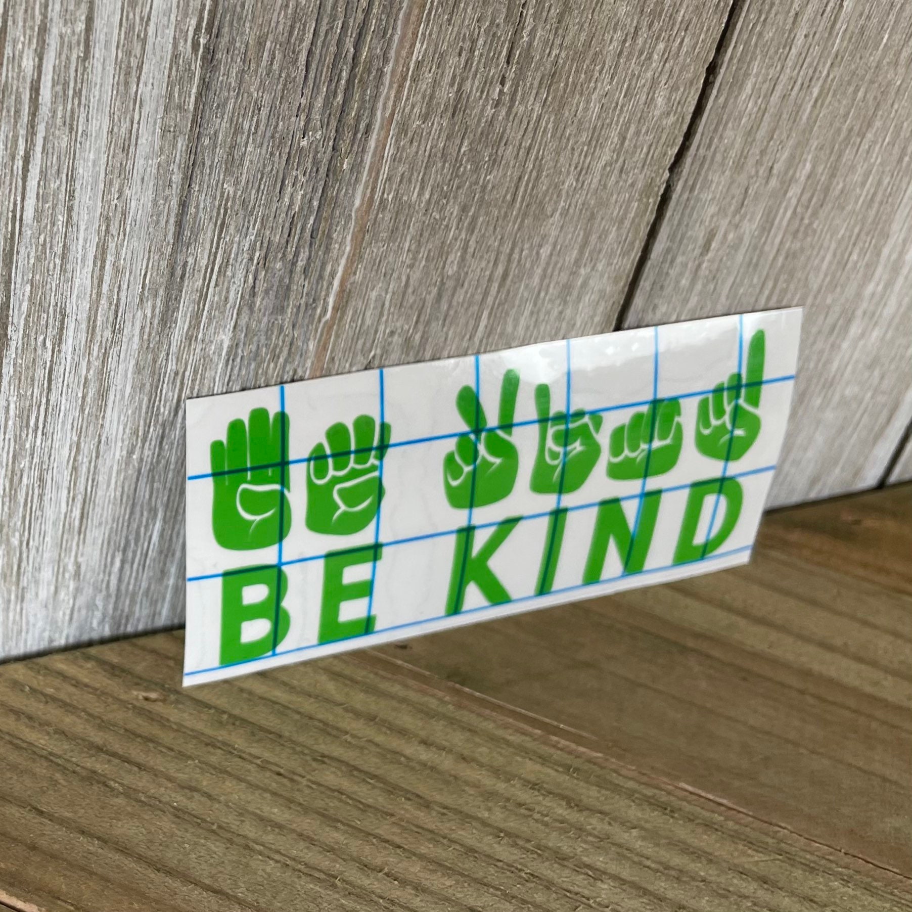 Be Kind ASL Vinyl Decal for laptops cars cups hydro flasks | Etsy