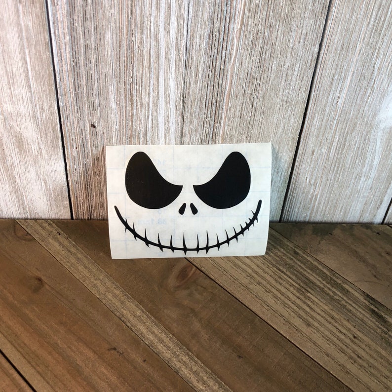 Jack Skellington Vinyl Sticker Decal - Great for Book Covers Cars ...