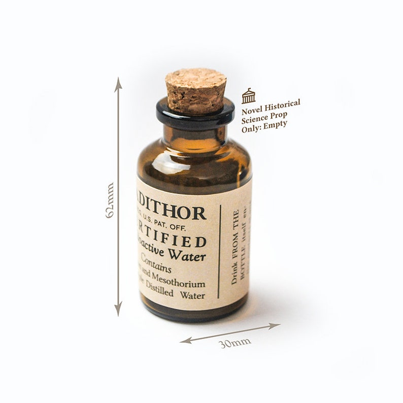PROP, EMPTY - Radithor Bottle, Vintage Medicine, Science, History ...