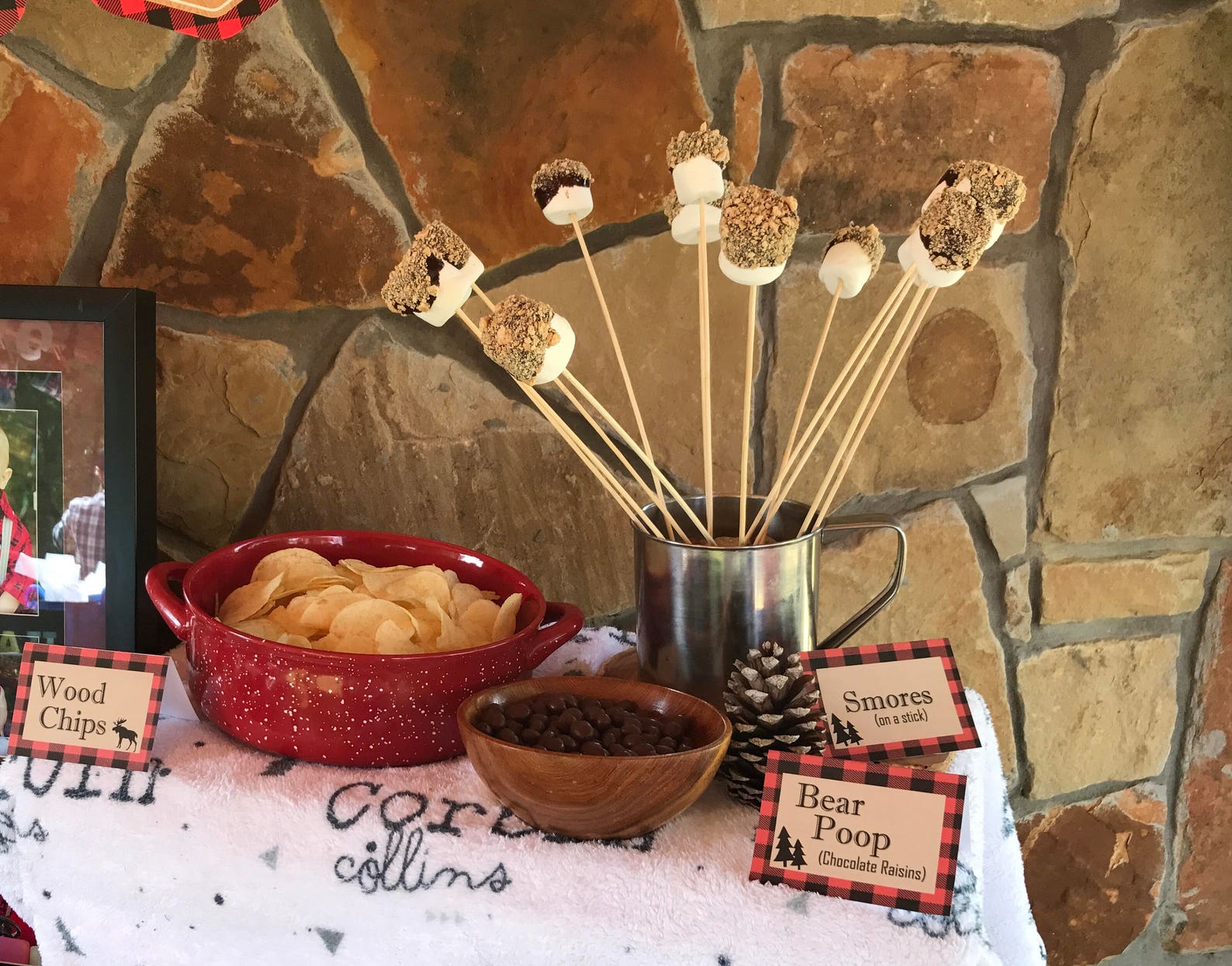 Lumberjack Food Cards Instant Download Customizable Lumberjack Birthday ...