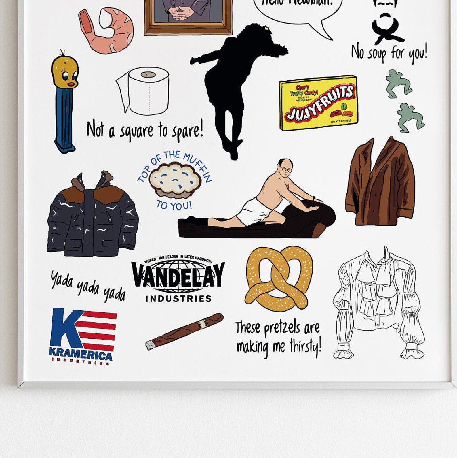 Seinfeld Tv Show Print, Seinfeld Digital Print, Seinfeld Tv Show ...