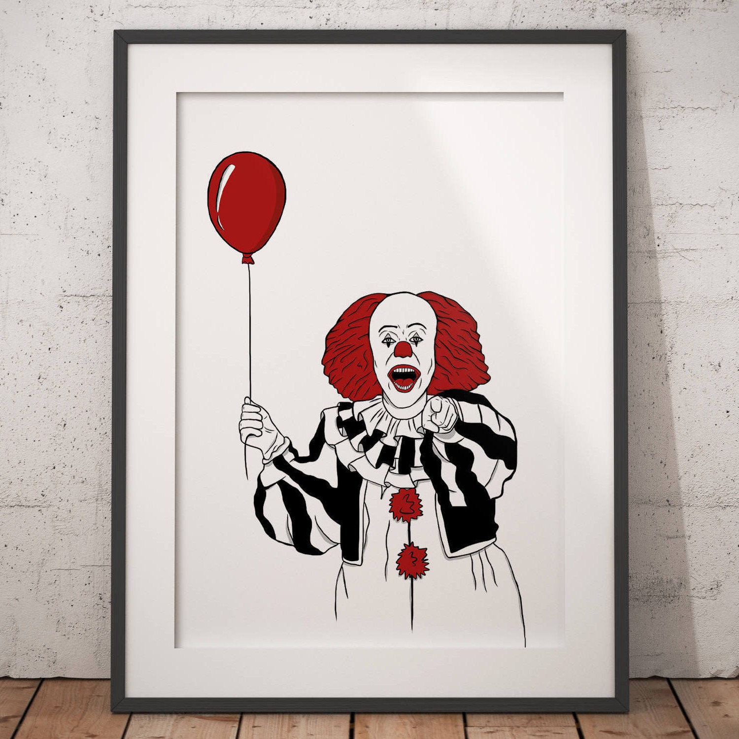 Pennywise Print, Instant Download, Pennywise Gift, Pennywise Poster - Etsy