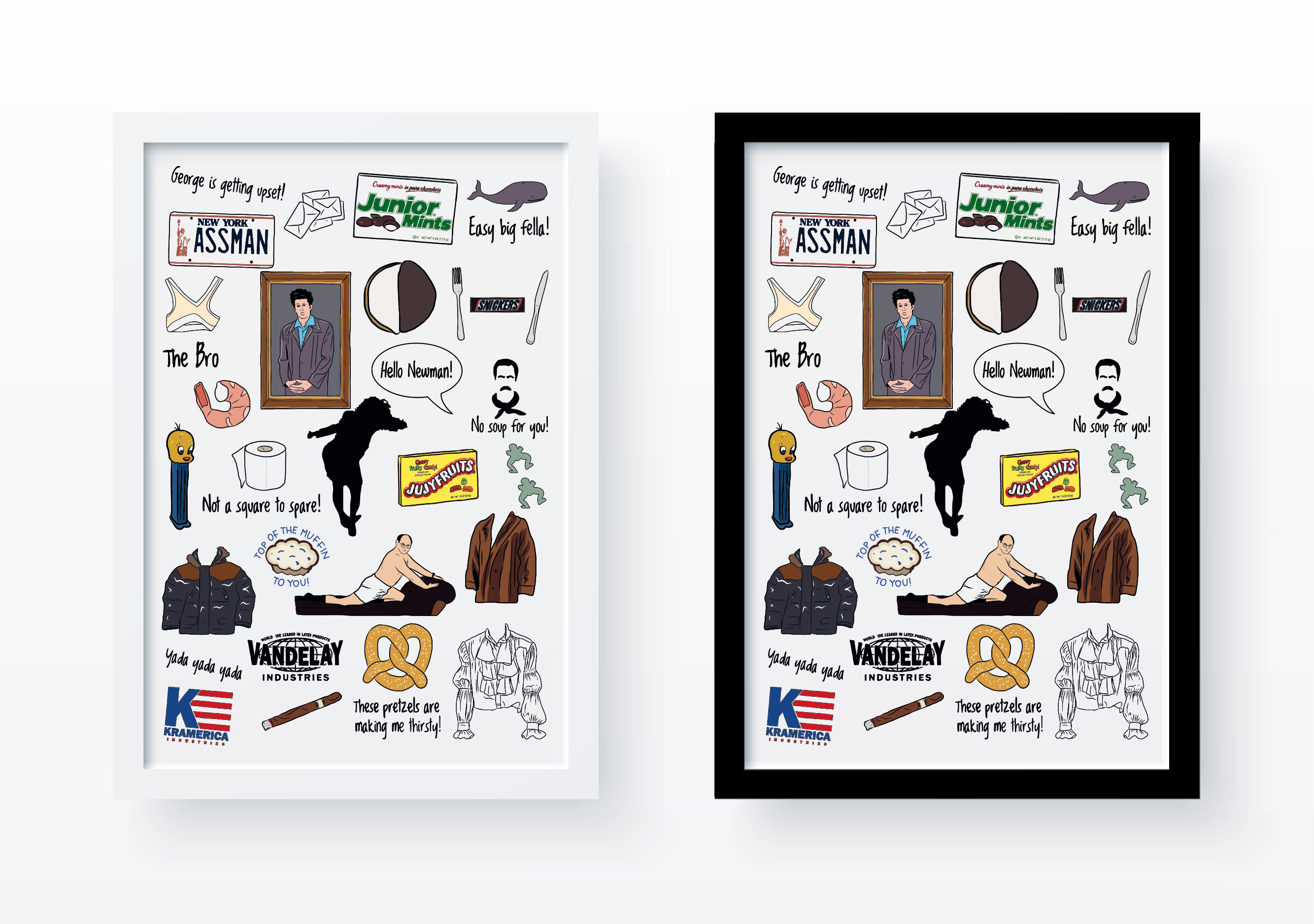 Seinfeld Tv Show Print, Seinfeld Digital Print, Seinfeld Tv Show ...