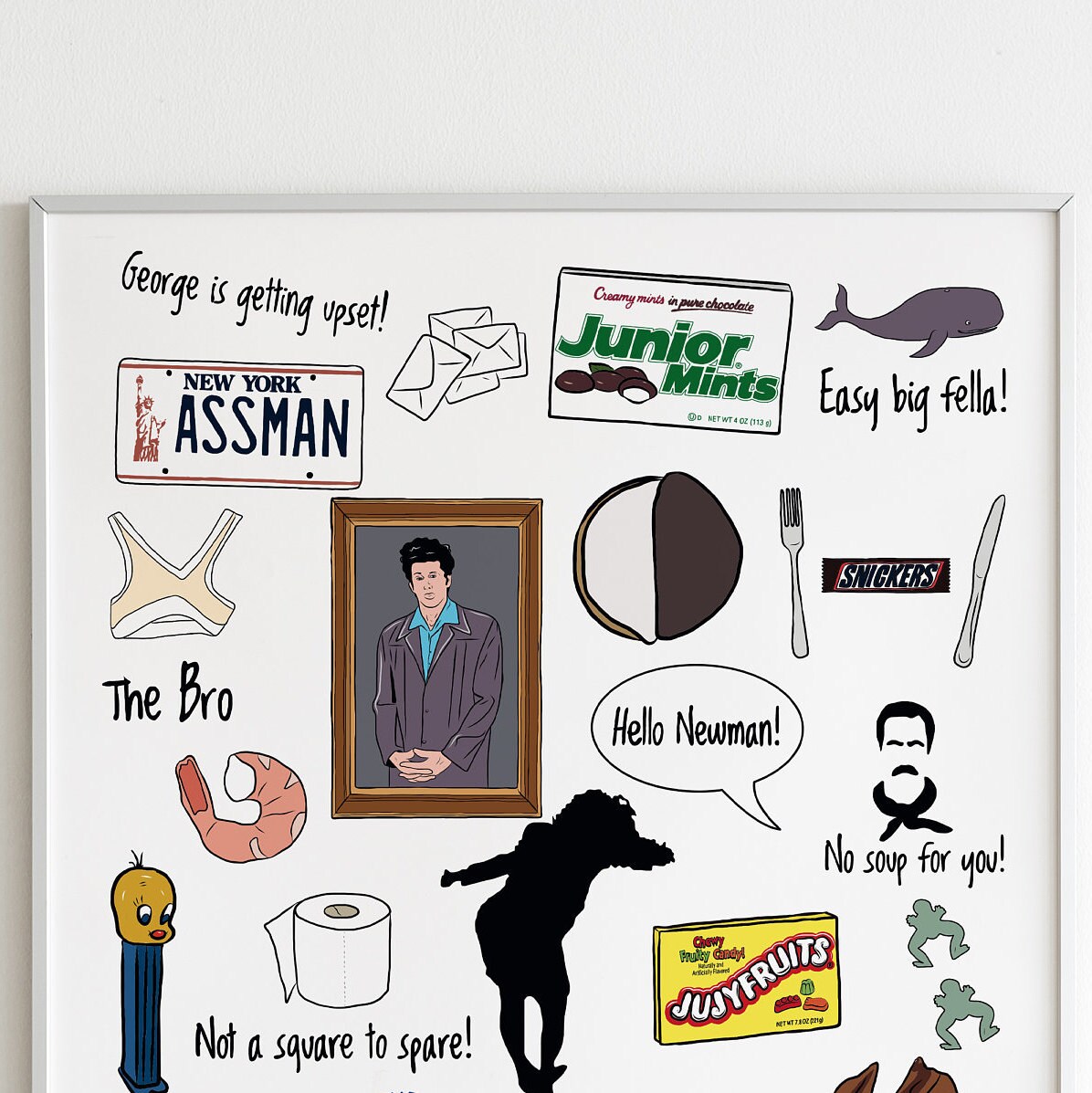 Seinfeld Tv Show Print, Seinfeld Digital Print, Seinfeld Tv Show ...