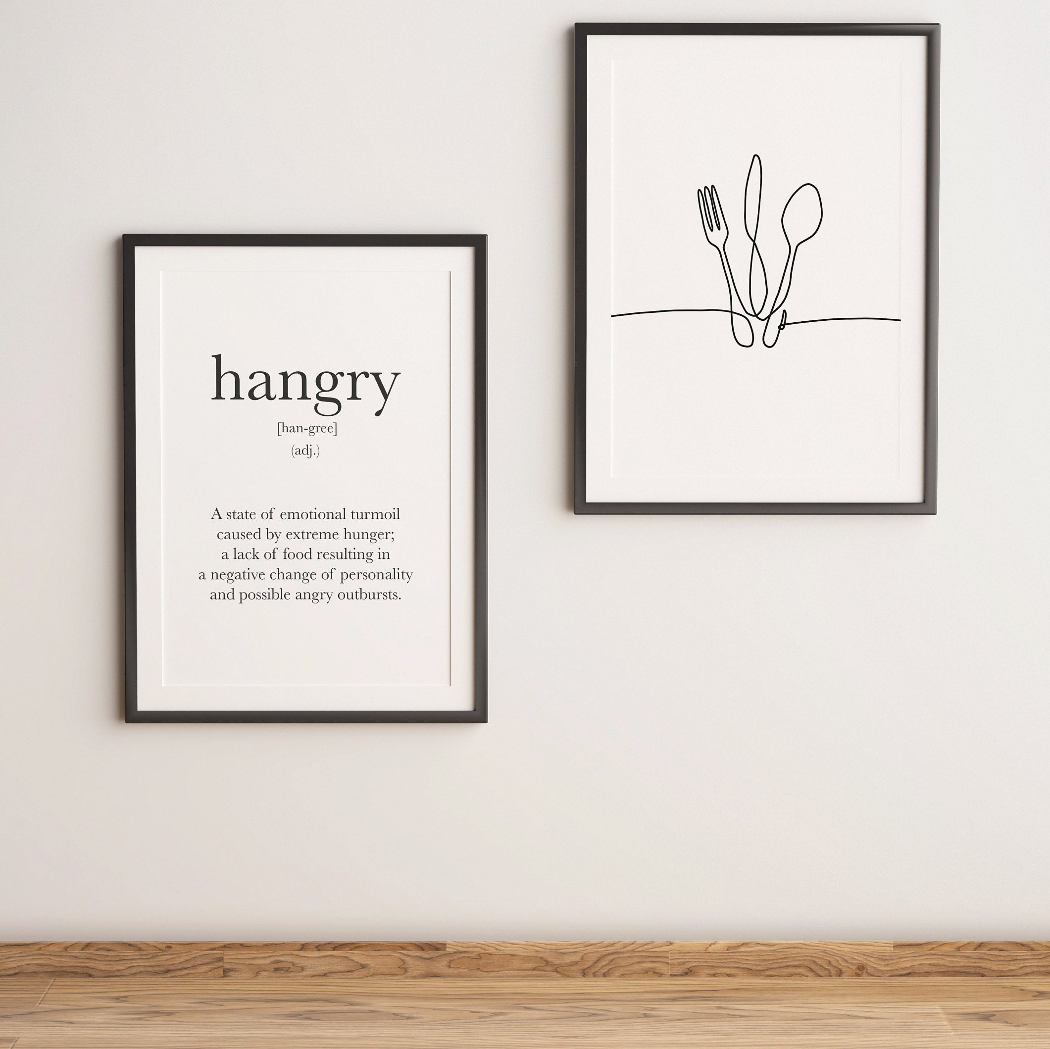 Kitchen Print, Knives Out, Printable Kitchen Decor, One Line Art ...