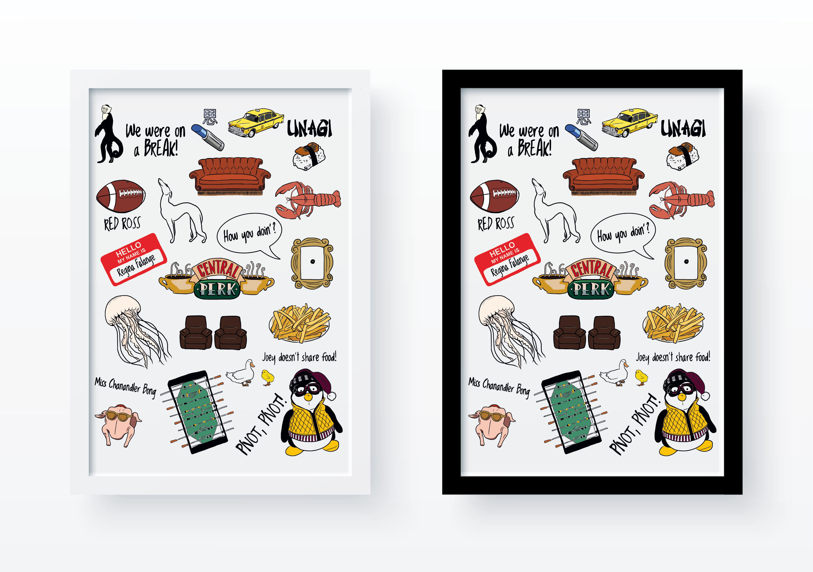 Friends Tv Show Digital Print Friends Episodes Quotes - Etsy