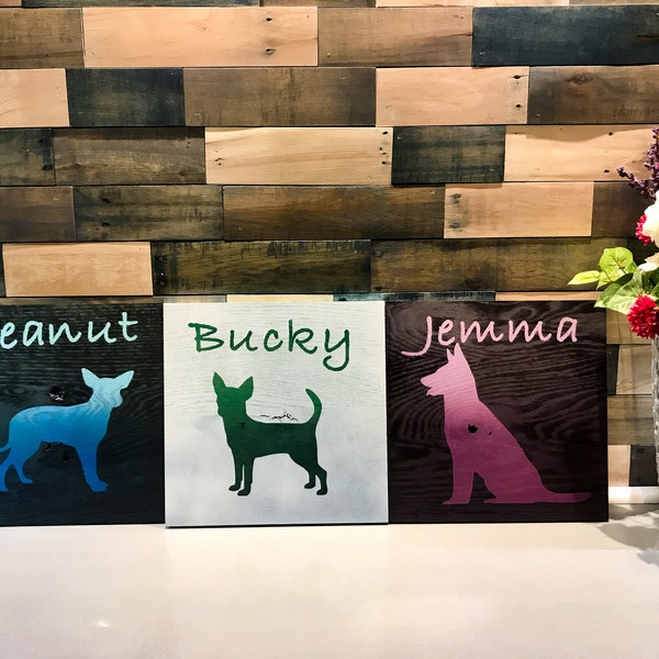 Outdoor Sign With Dog Silhouette - Etsy