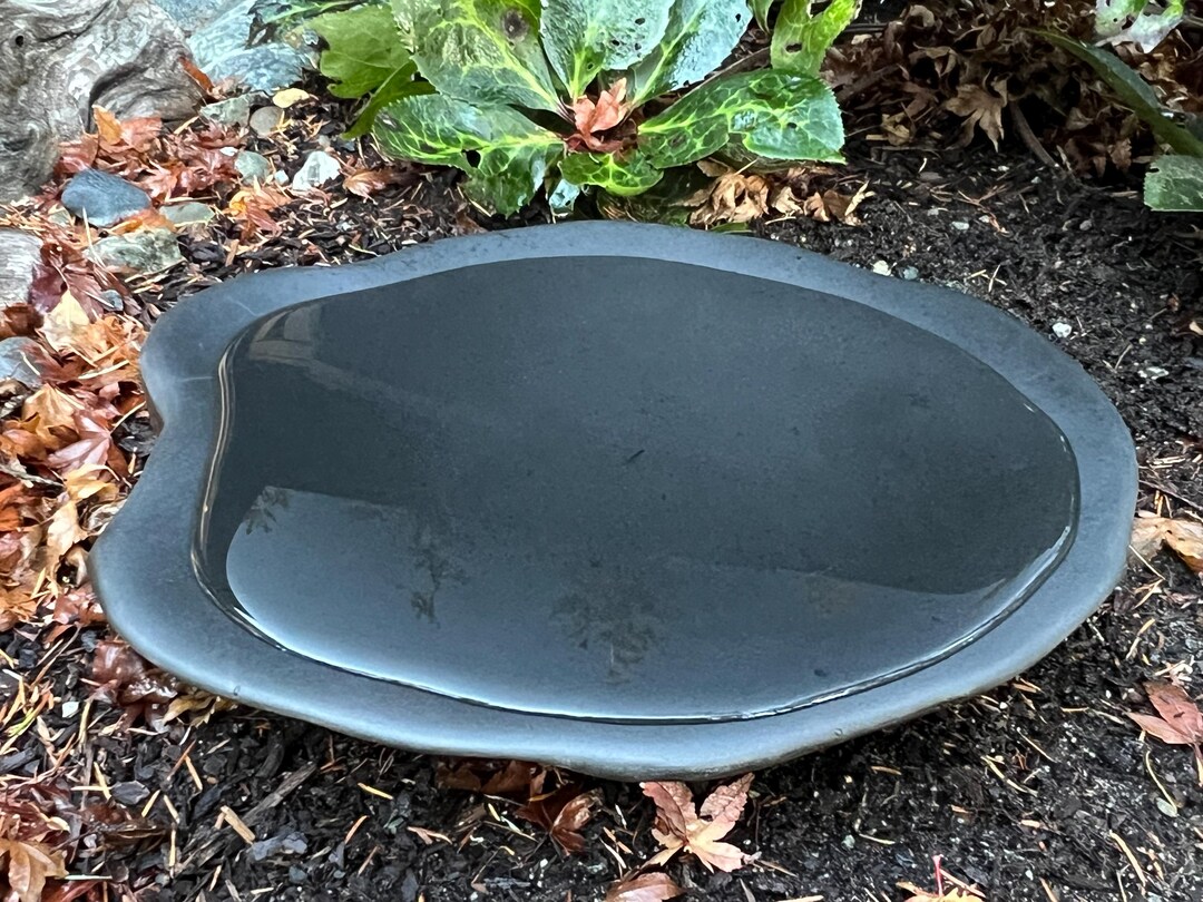 Basalt Bird Bath - Etsy
