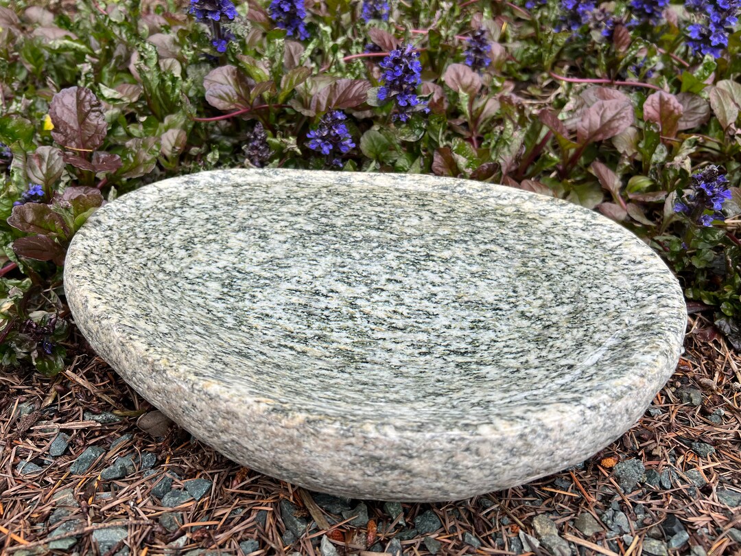 Large River Rock Bird Bath - Etsy