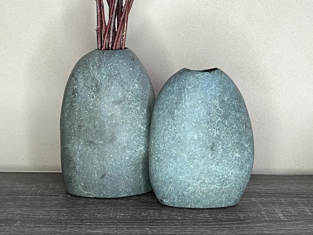 River Stone Vase Set - Etsy