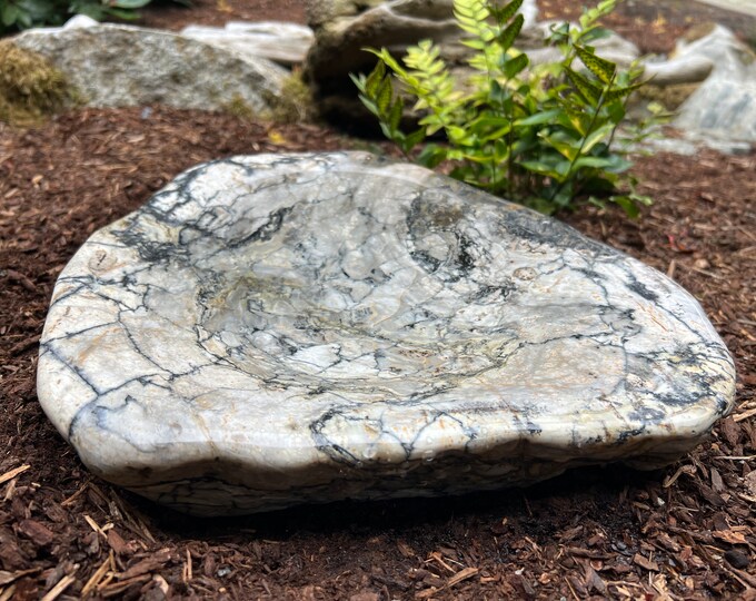 Natural Stone Bird Bath - Etsy