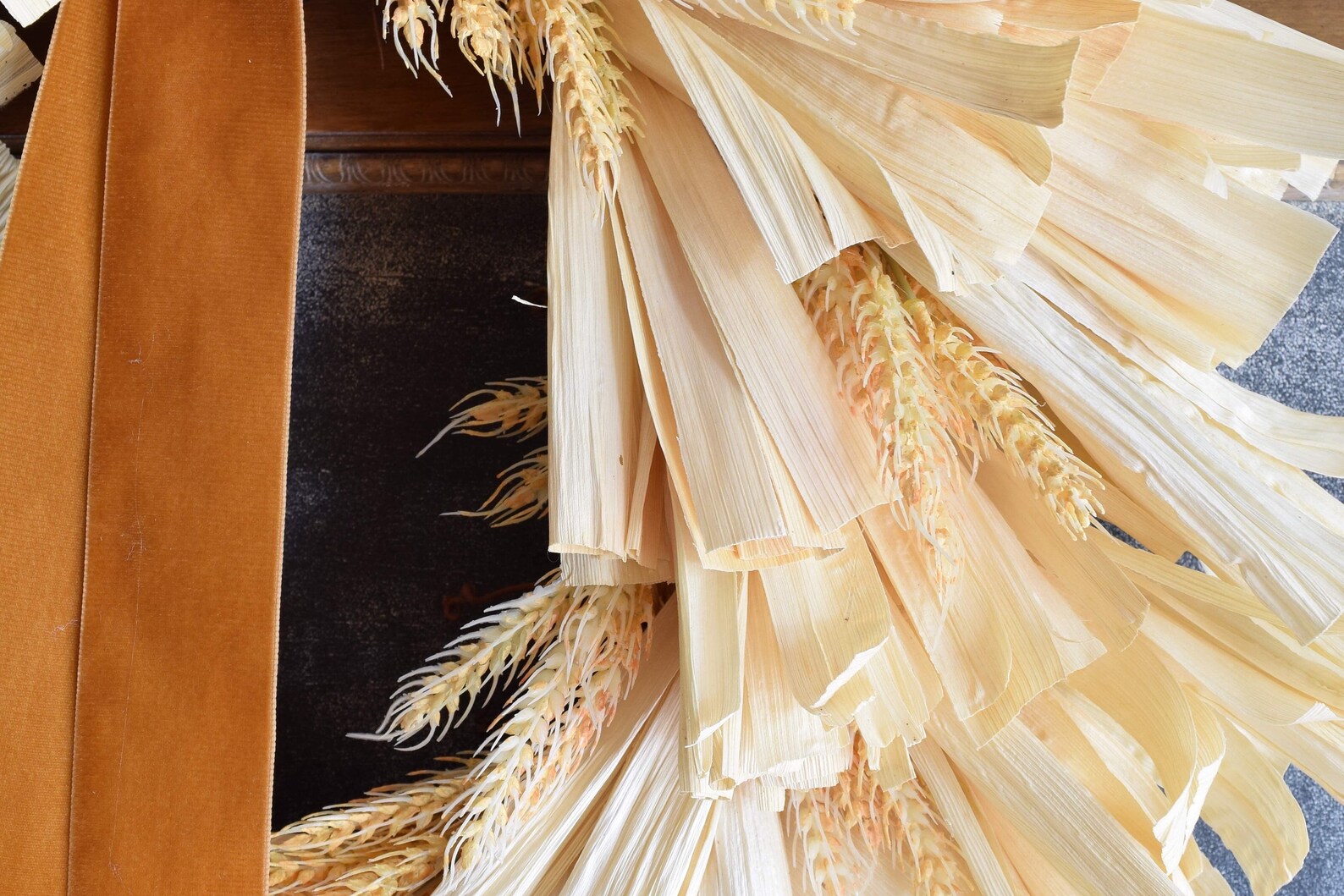 Fall Wreath, Autumn Wreath, Corn Husk Wreath - Etsy