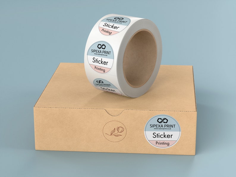 Personalized Glossy Round Stickers, Custom Roll Label Printing (51mm ...