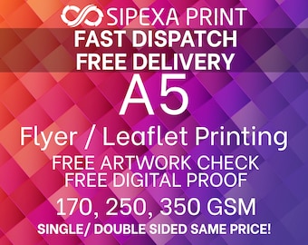 A5 Flyer, A5 Leaflet, Custom Flyer, Leaflet, Printing in Full Colour ...