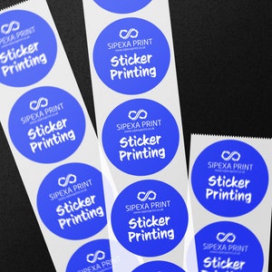 Personalised Sticker, 51mm Gloss Sticker Printing, Roll Sticker, Round ...