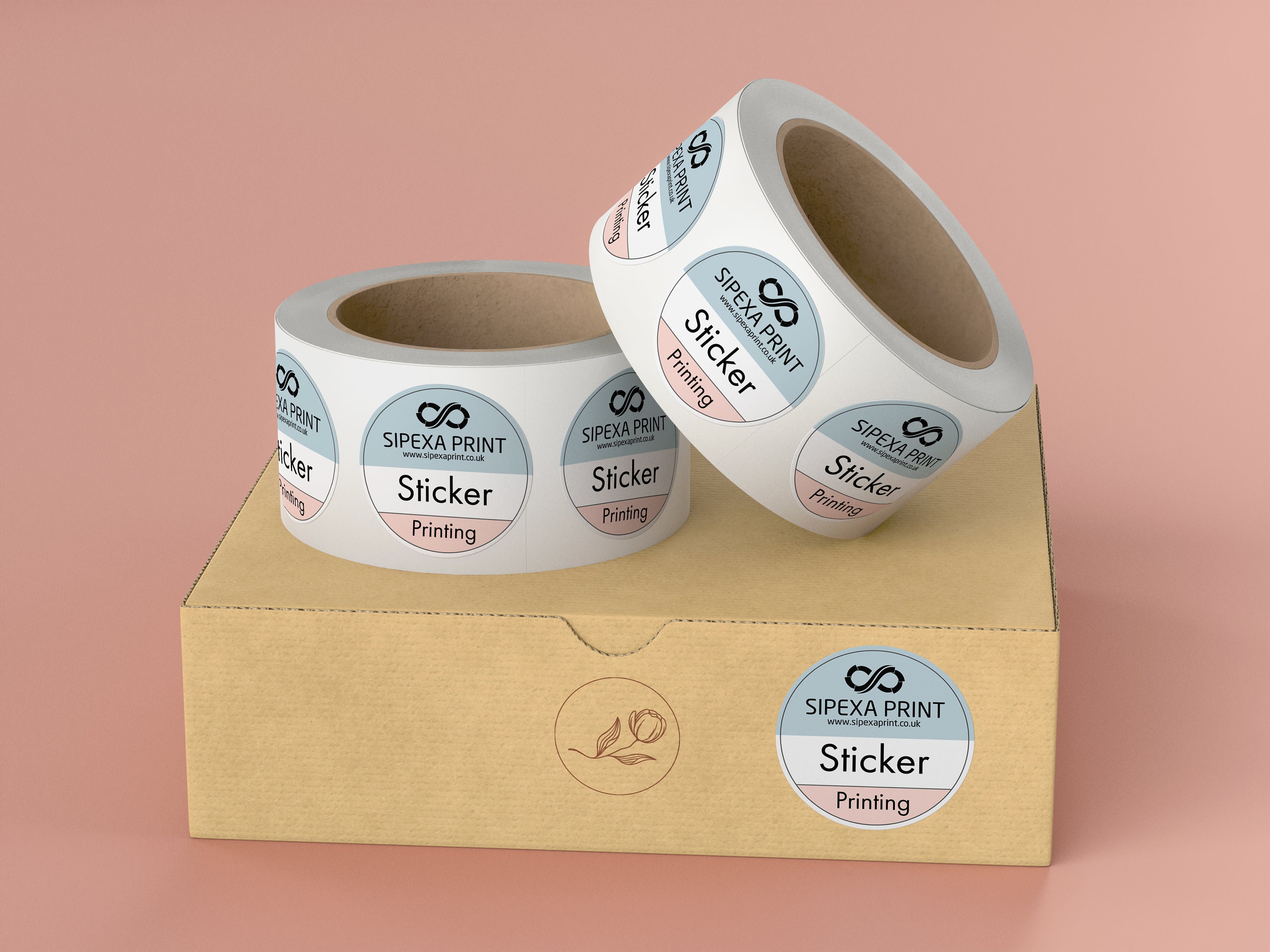 Personalised Sticker 37mm Gloss Sticker Printing Roll - Etsy UK