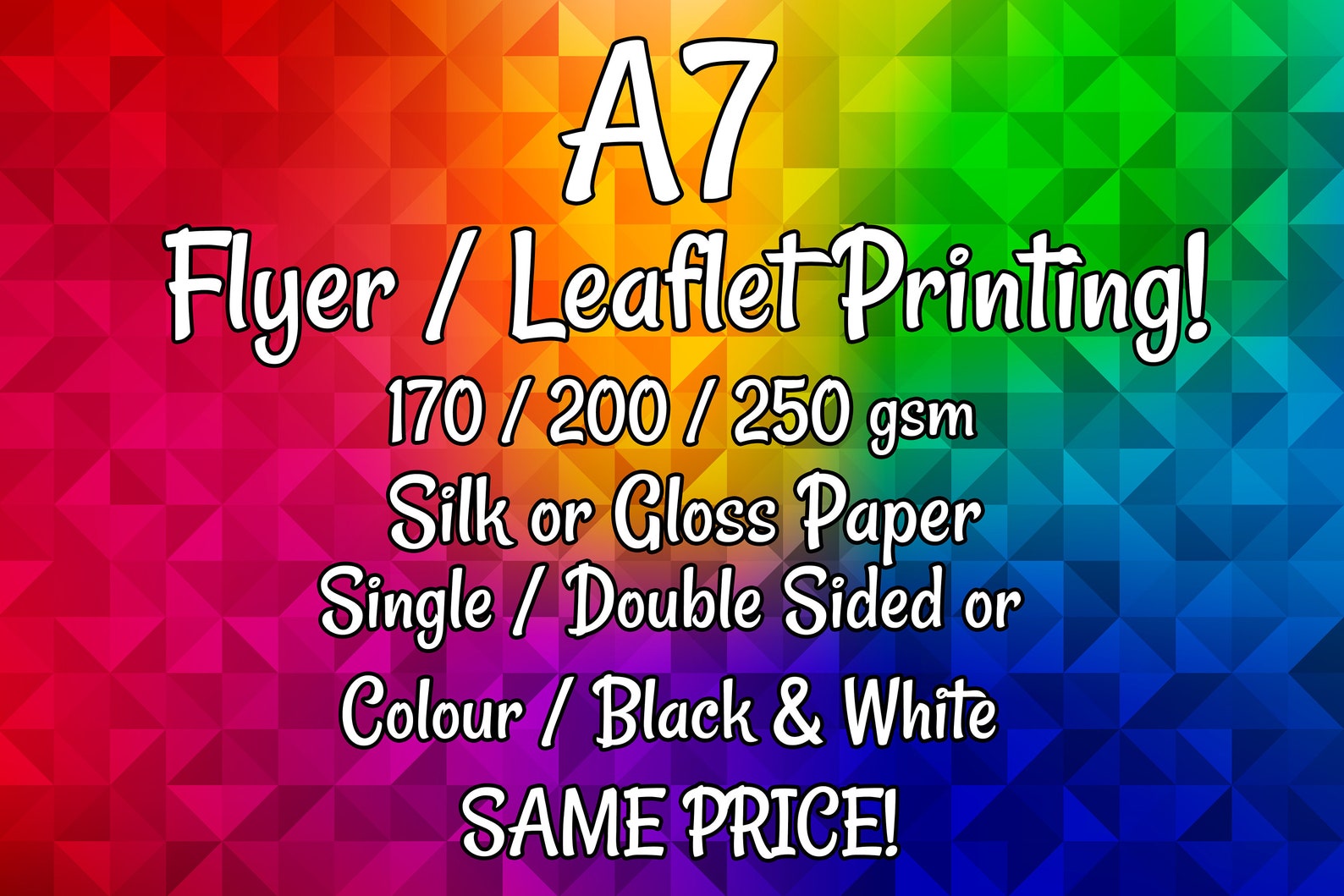 A7 Flyer A7 Leaflet Custom Flyer Leaflet Printing in Full | Etsy