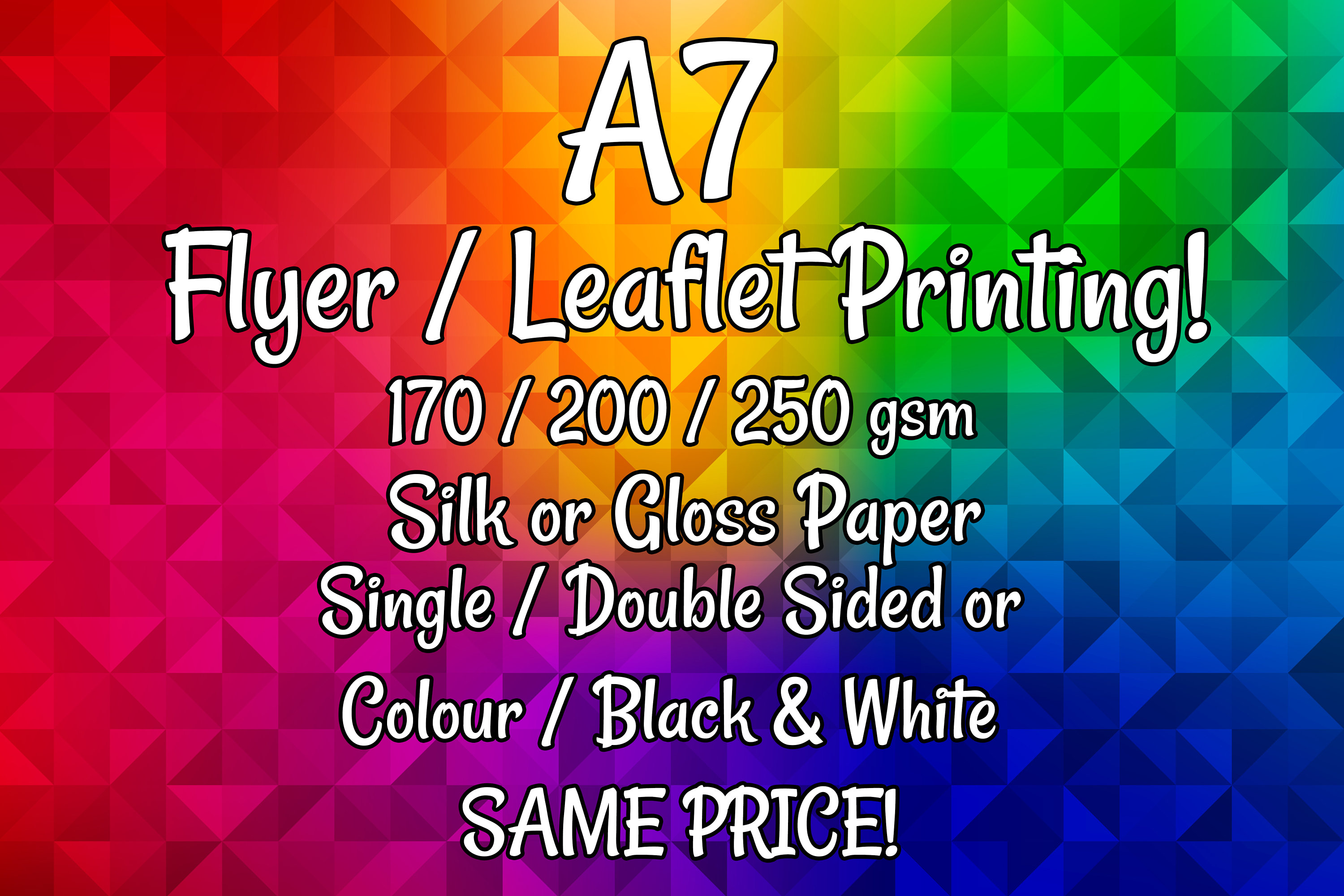 A7 Flyer A7 Leaflet Custom Flyer Leaflet Printing in Full | Etsy