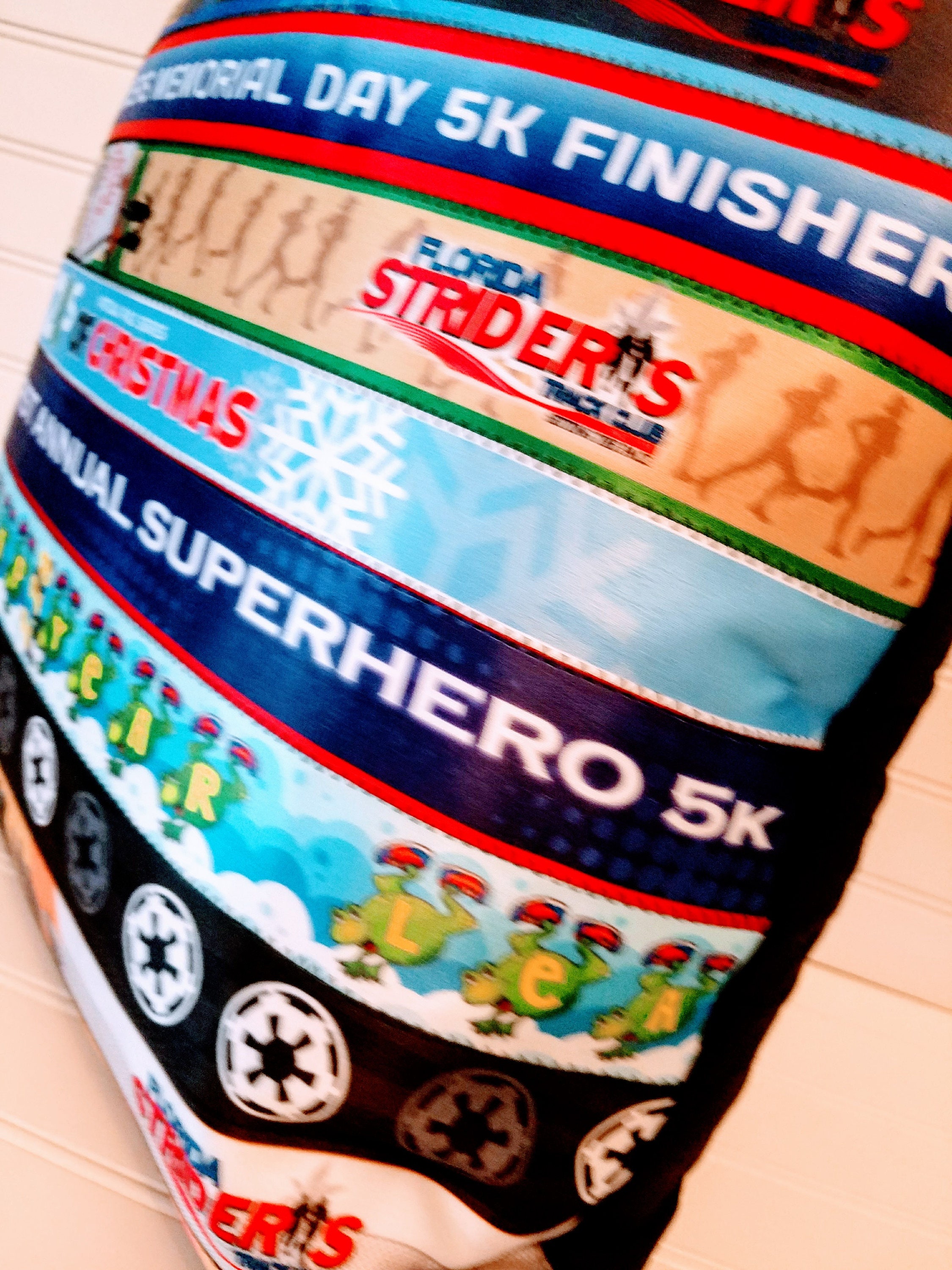 Custom Running Race Ribbon Pillow Cover Award Ribbon - Etsy