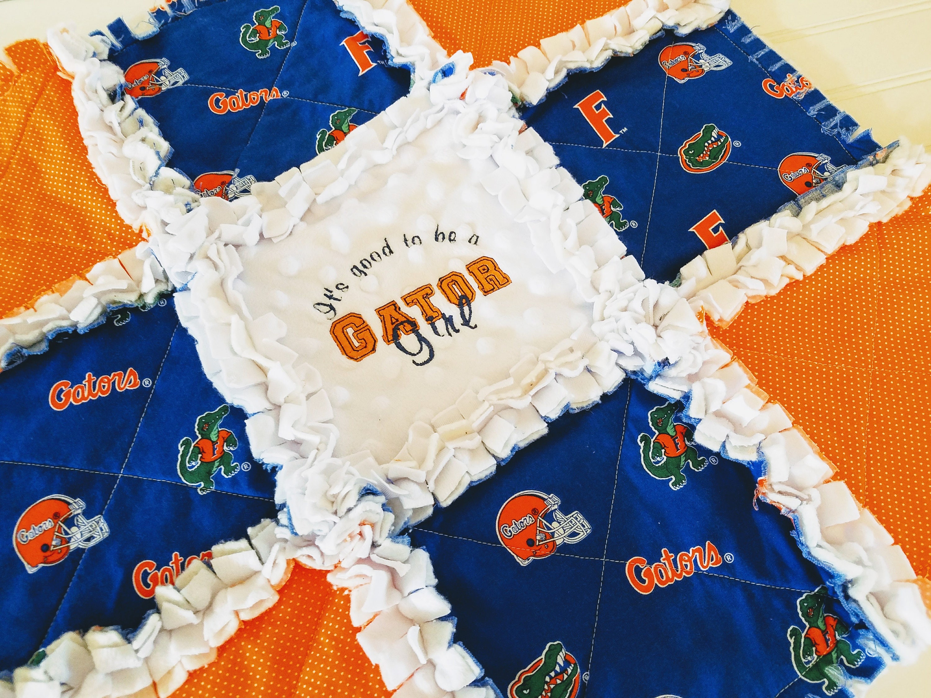 University of Fl Gators MINI Rag Quilt or CRIB Quilt or - Etsy