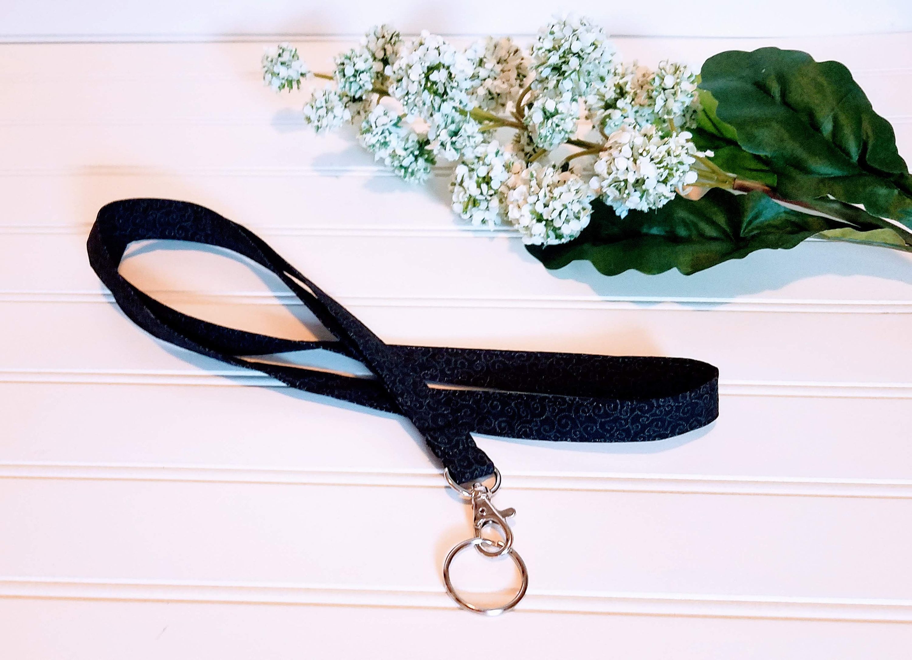 Black Key Fob Custom Wristlet Key Chain Black Lanyard - Etsy