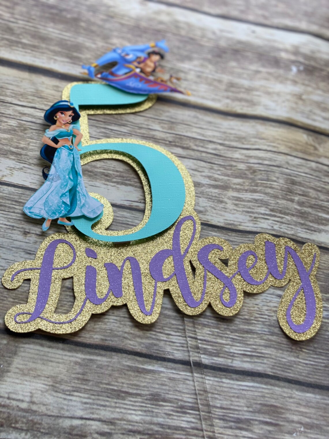 Princess Cake Topper Number Cake Topper - Etsy