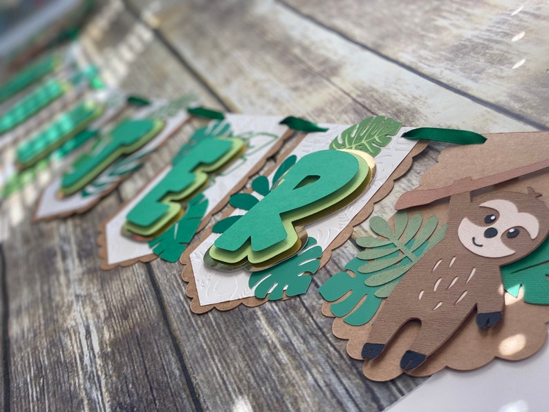Sloth Banner Sloth Party Sloth - Etsy