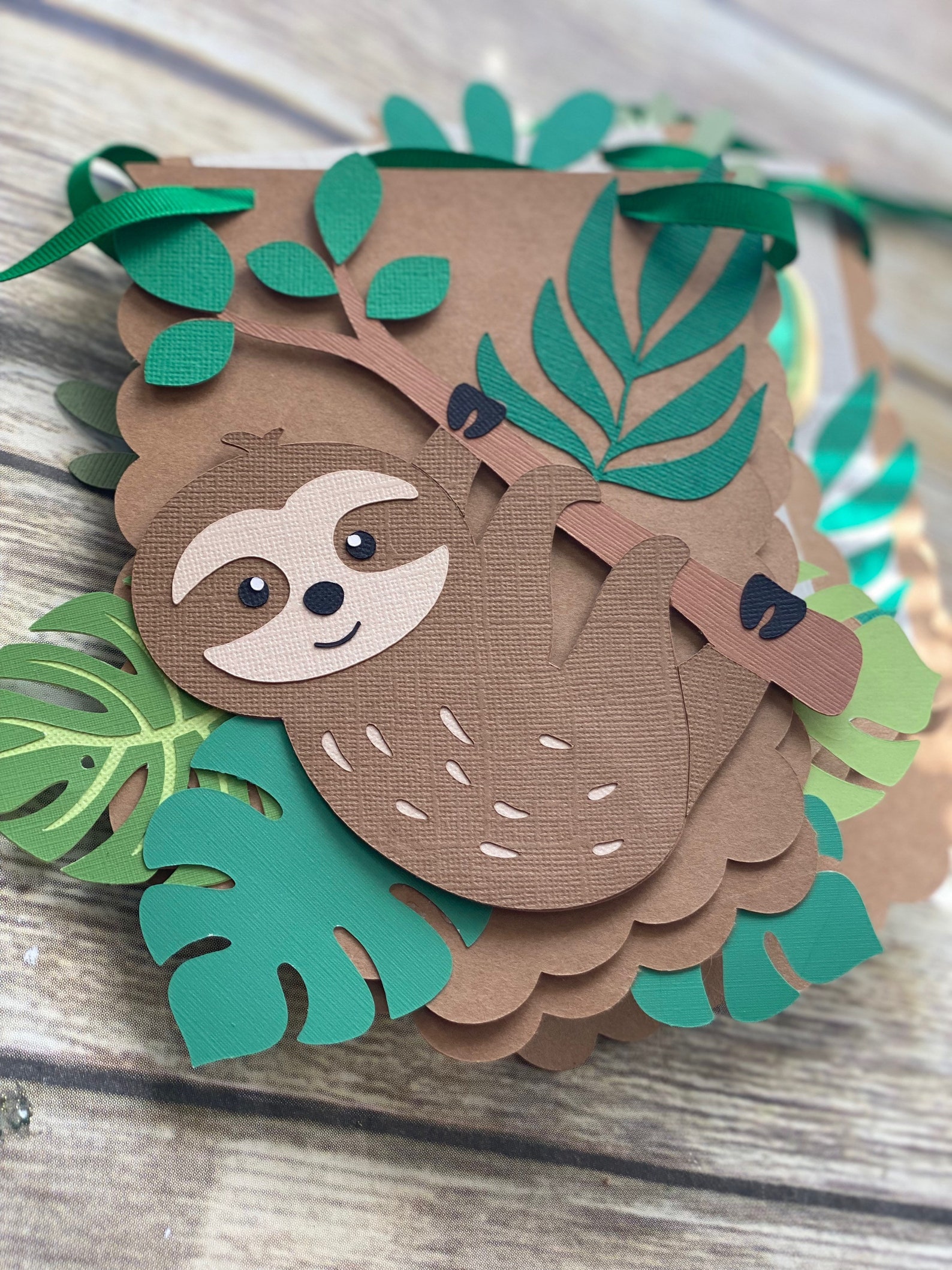 Sloth Banner Sloth Party Sloth - Etsy