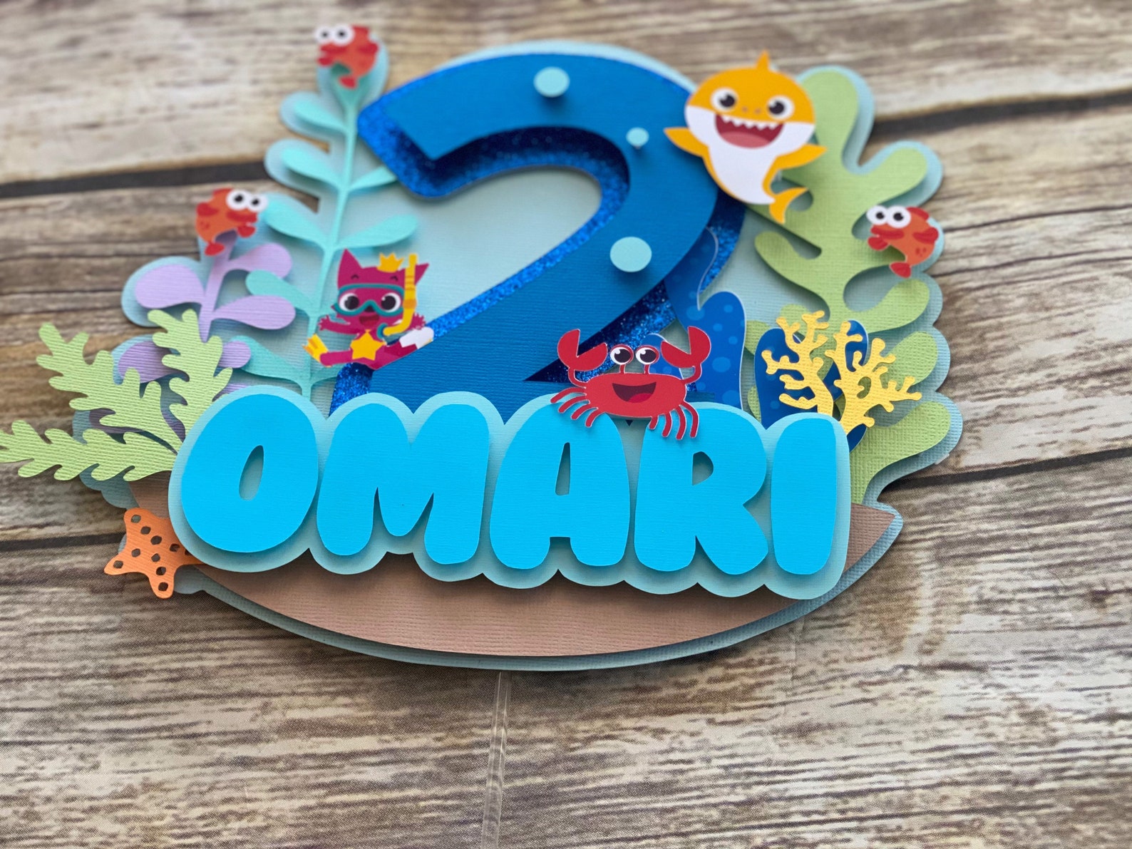 Shark Cake Topper Shark Topper - Etsy