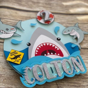Shark Cake Topper, Shark Topper, Shark Party - Etsy