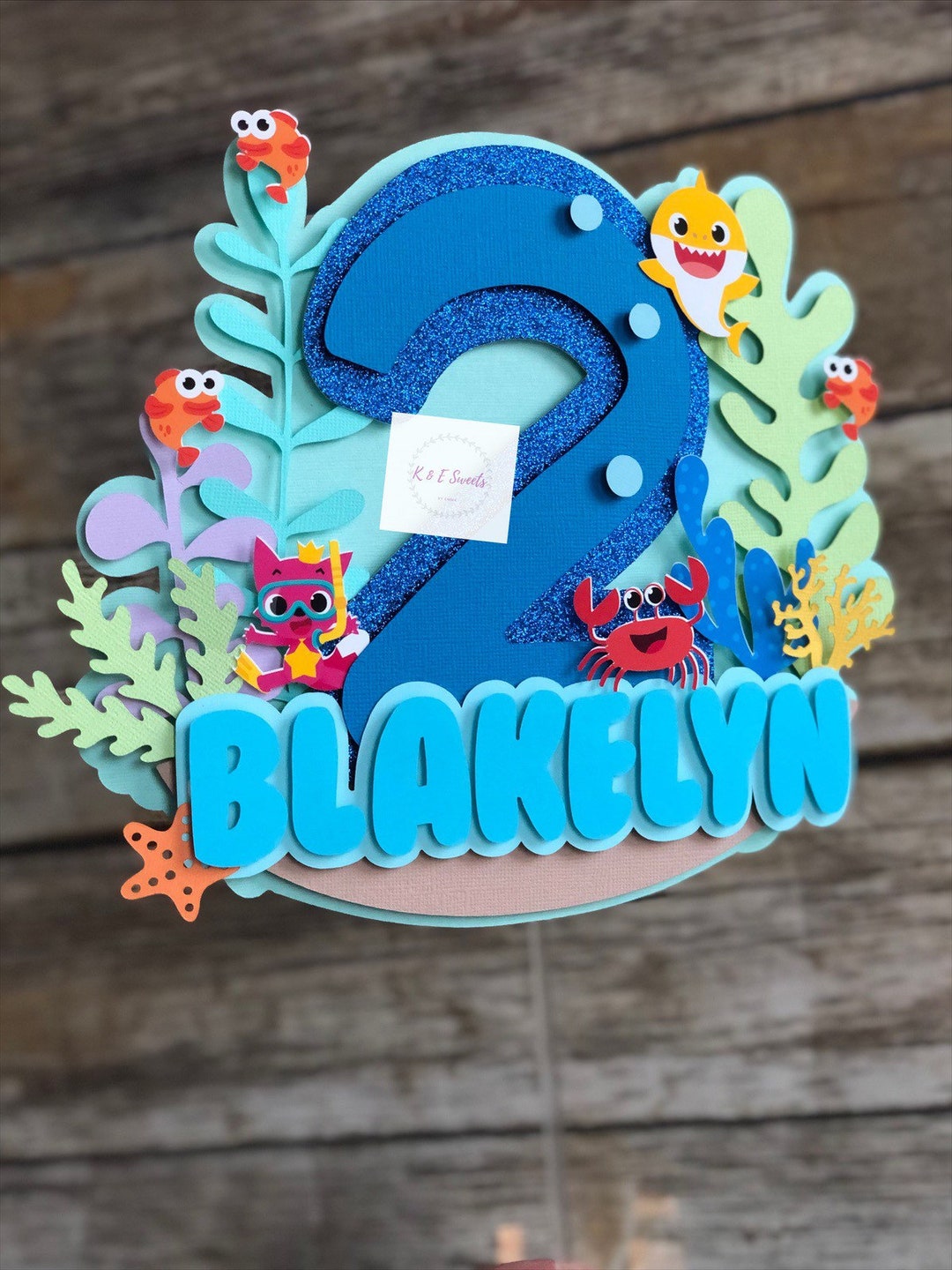 Shark Cake Topper Shark Topper - Etsy