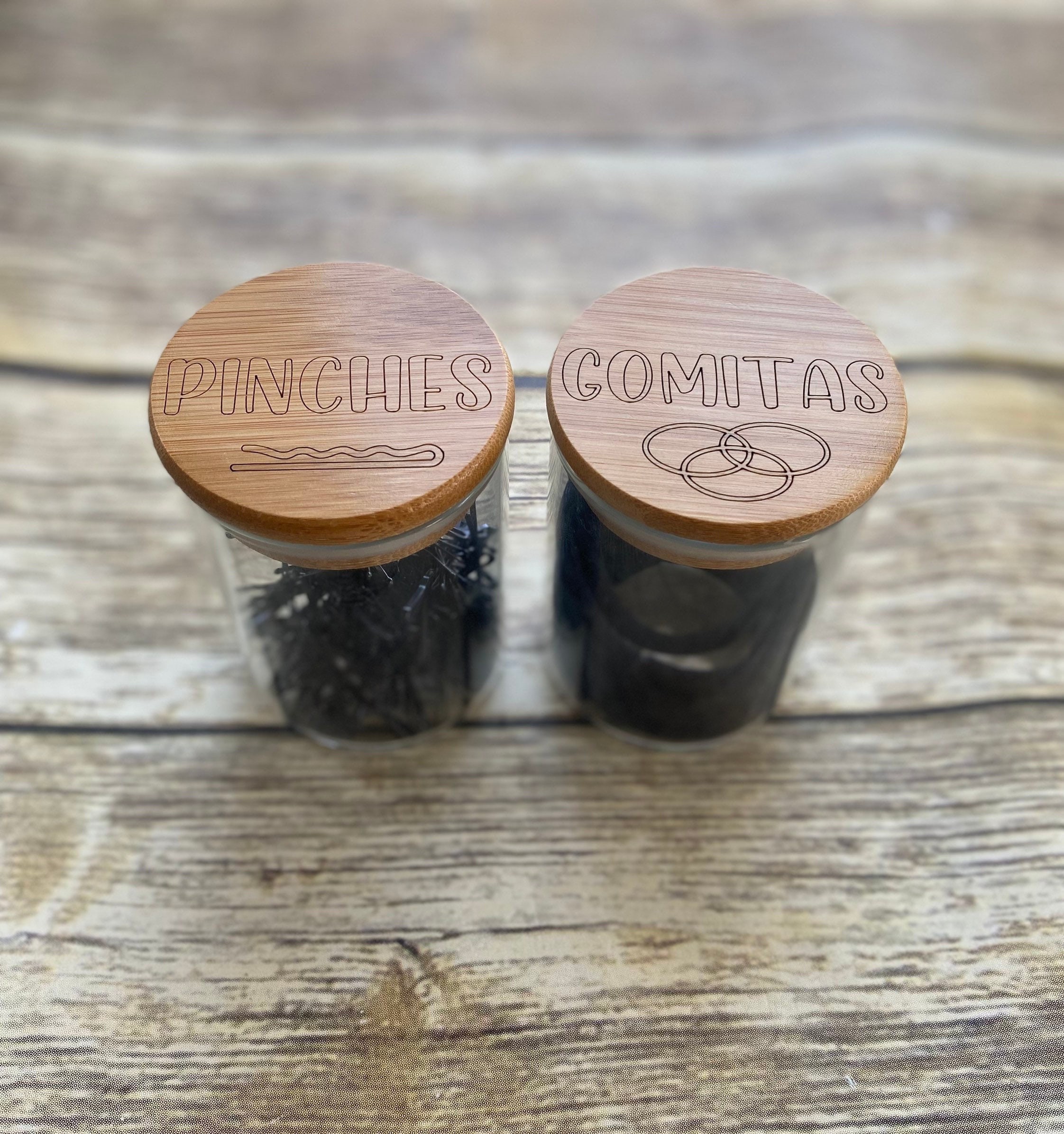 Pinche Jar Bobby Pins Spice Jar Hair Tie Jar - Etsy