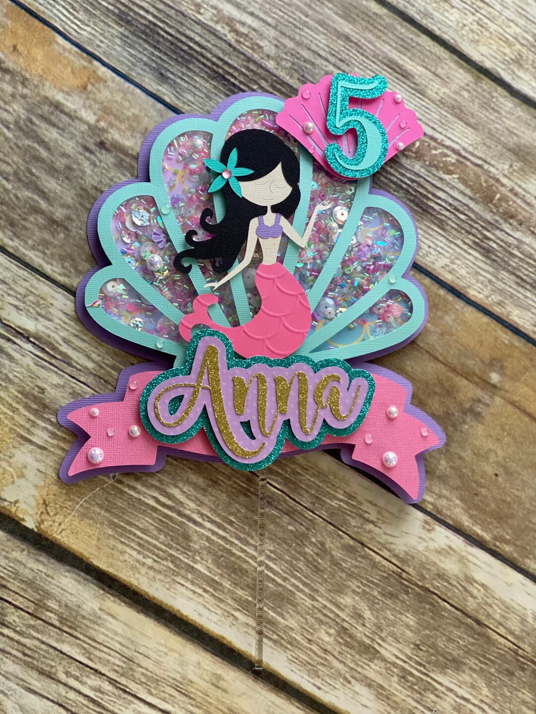 Mermaid Cake Topper, Cake Topper, Mermaid Topper - Etsy