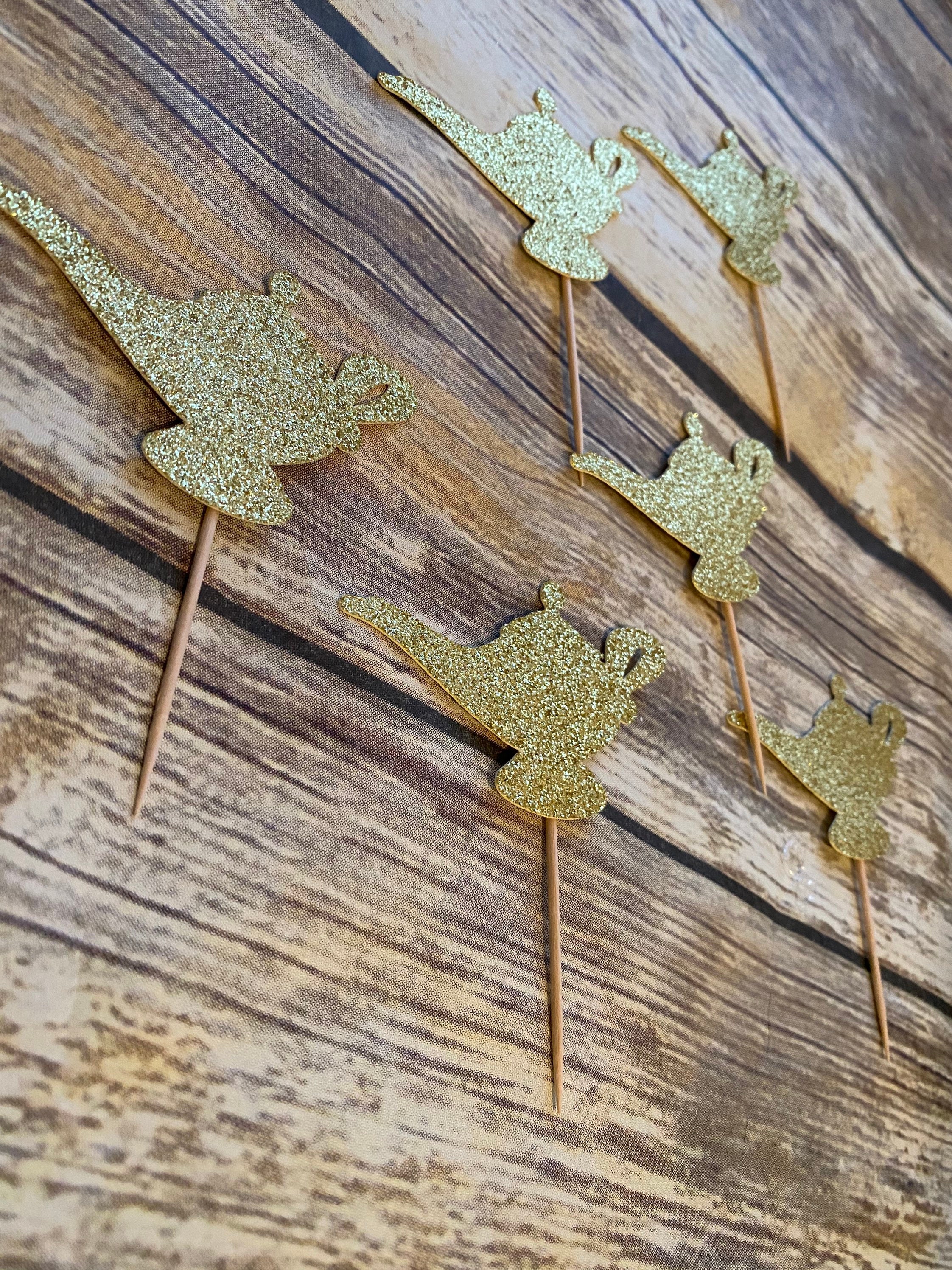 Genie Lamp Toppers Princess Toppers Cupcake Toppers | Etsy