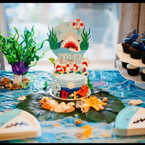 Shark 3d Cake Topper/ Shark Party Theme / Shark Topper / - Etsy