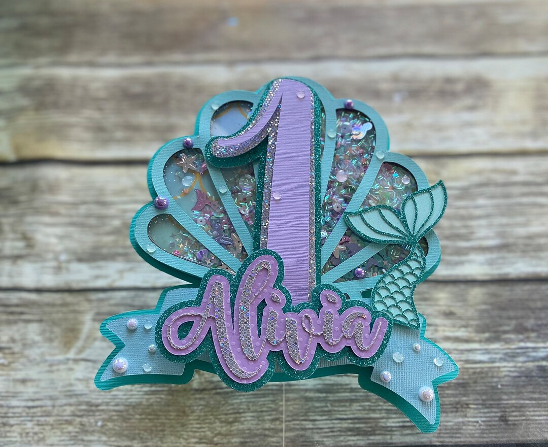 Mermaid Cake Topper, Cake Topper, Mermaid Topper, Mermaids - Etsy